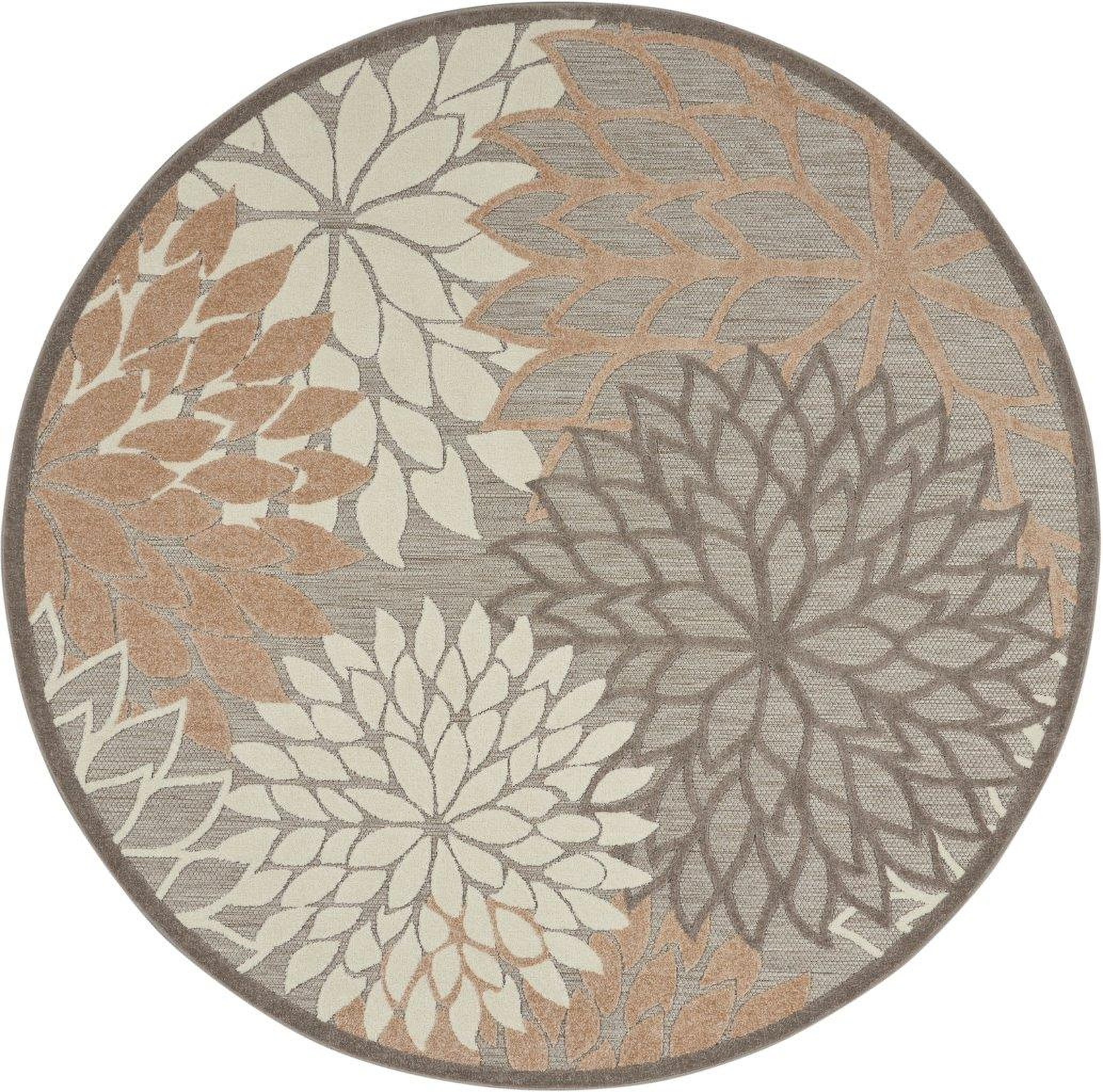 Aloha Natural 5 Round Area Rug by Nourison | 1StopBedrooms