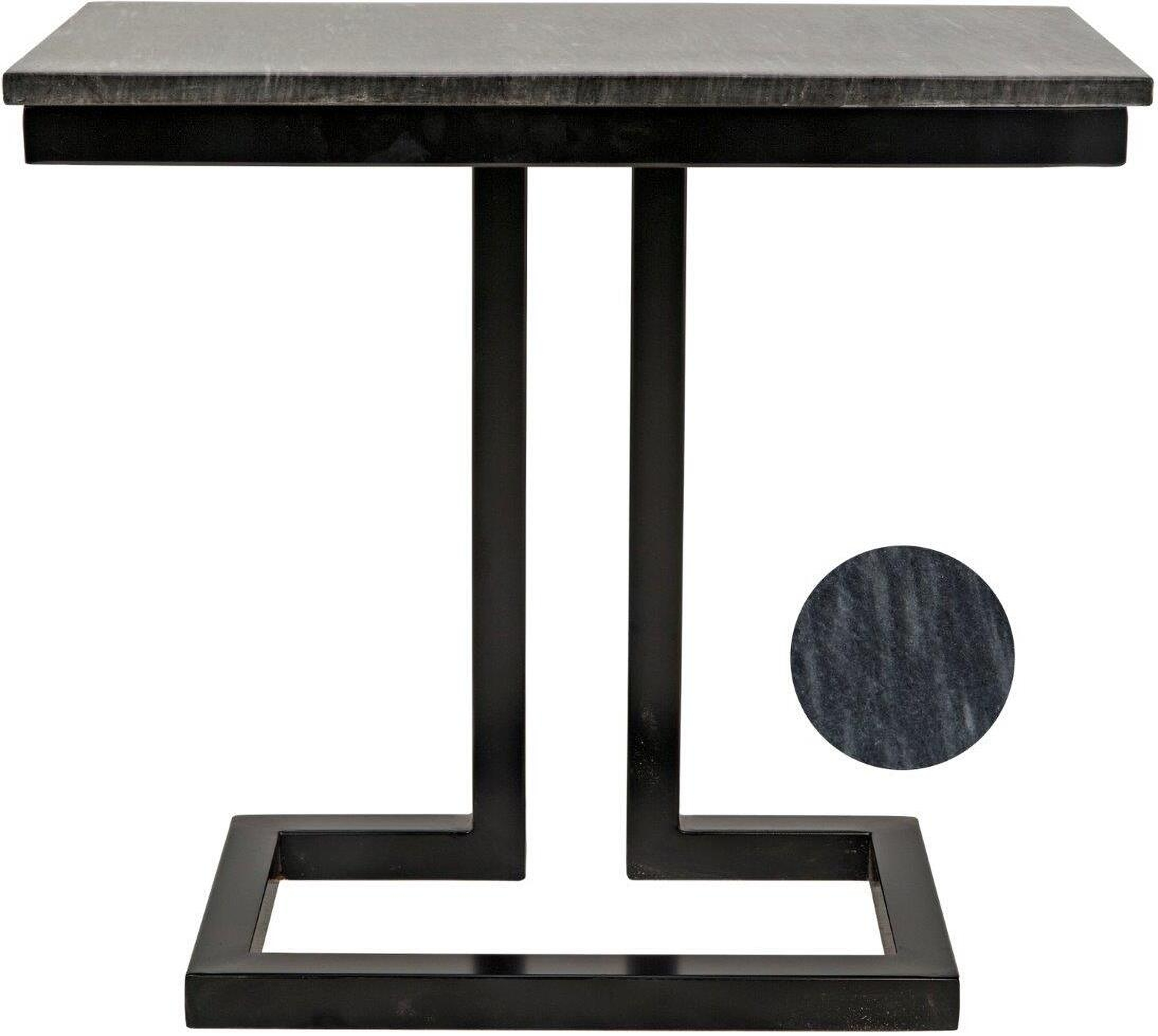 Alonzo Side Table GTAB359-ML by Noir | 1StopBedrooms