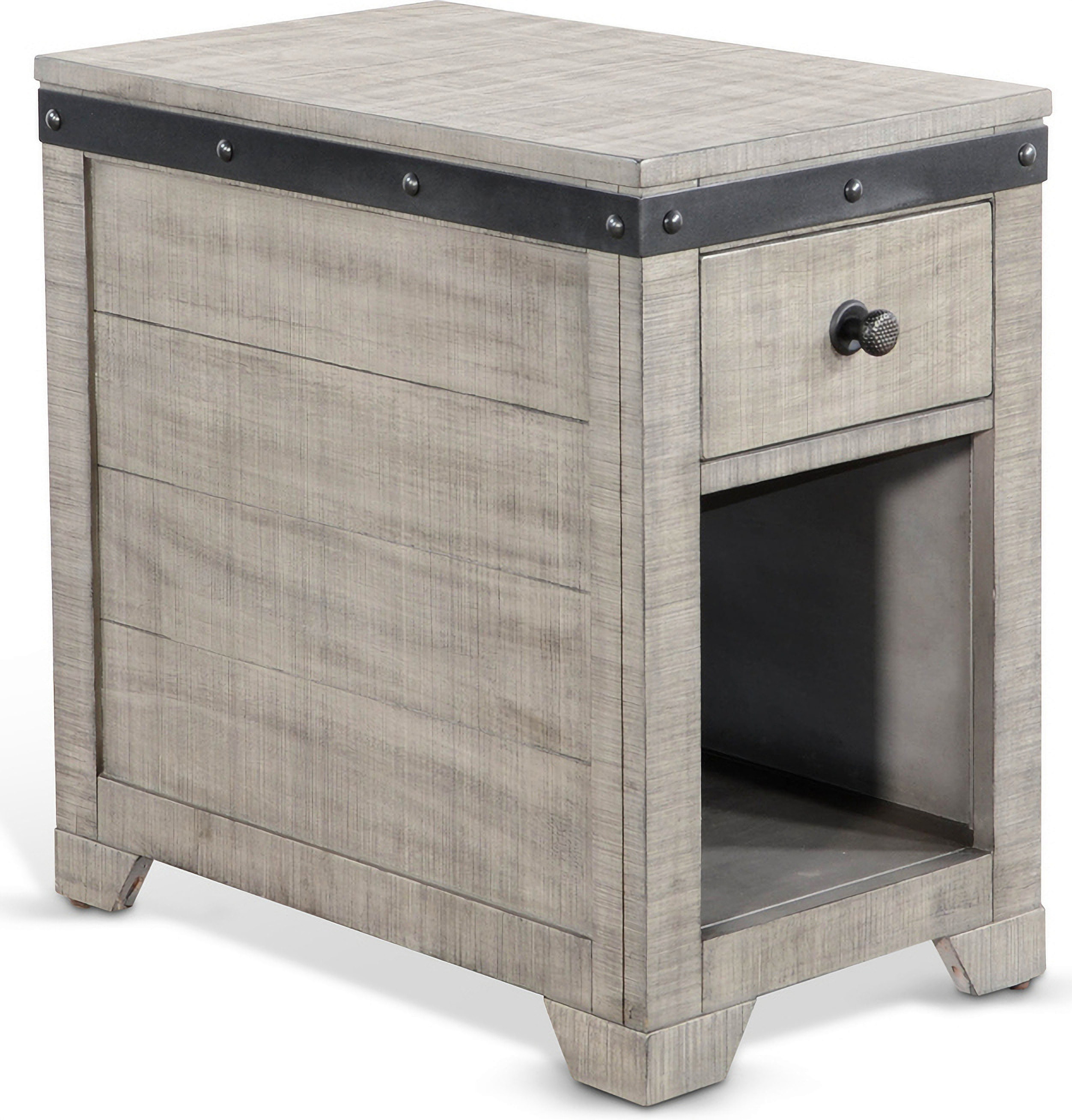 Alpine Chair Side Table In Grey by Sunny Designs | 1StopBedrooms