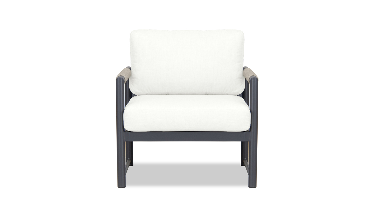 Alto Club Chair In Canvas Natural and Slate by Harmonia Living ...
