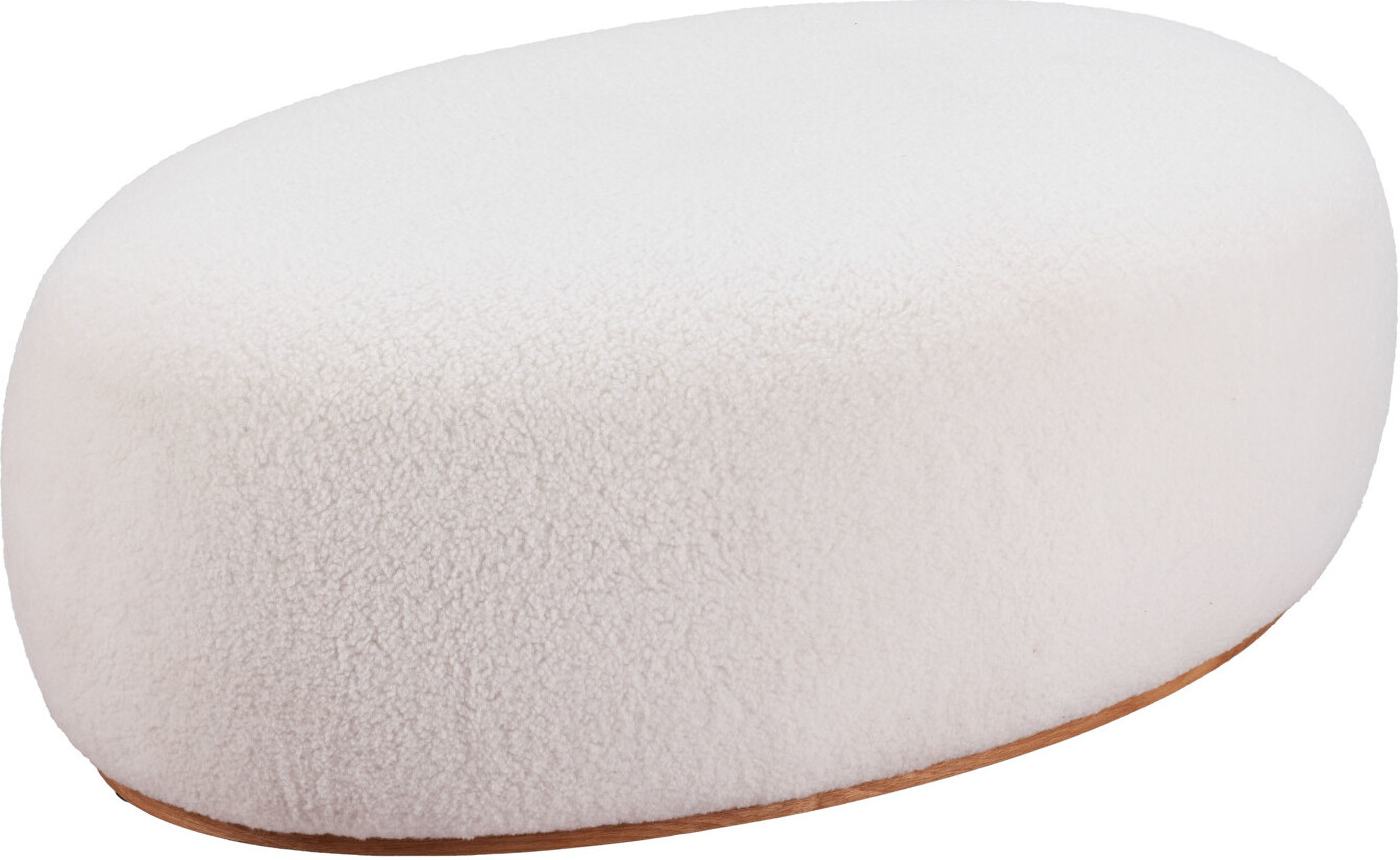 Amber Ottoman In Cream by Zuo Modern | 1StopBedrooms