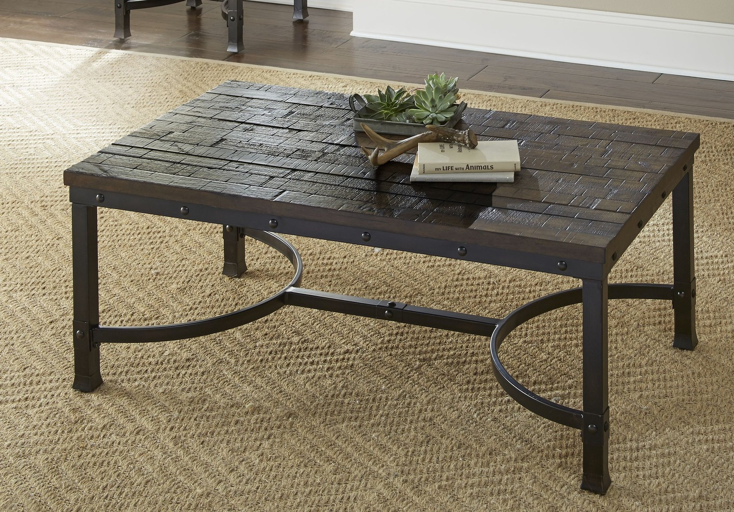Ambrose Coffee Table In Brown by Steve Silver | 1StopBedrooms