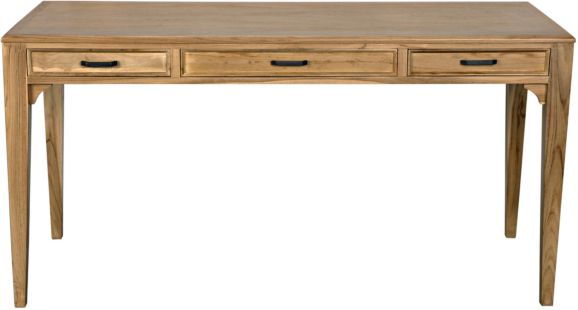 Ambrose Desk In Teak by Noir | 1StopBedrooms