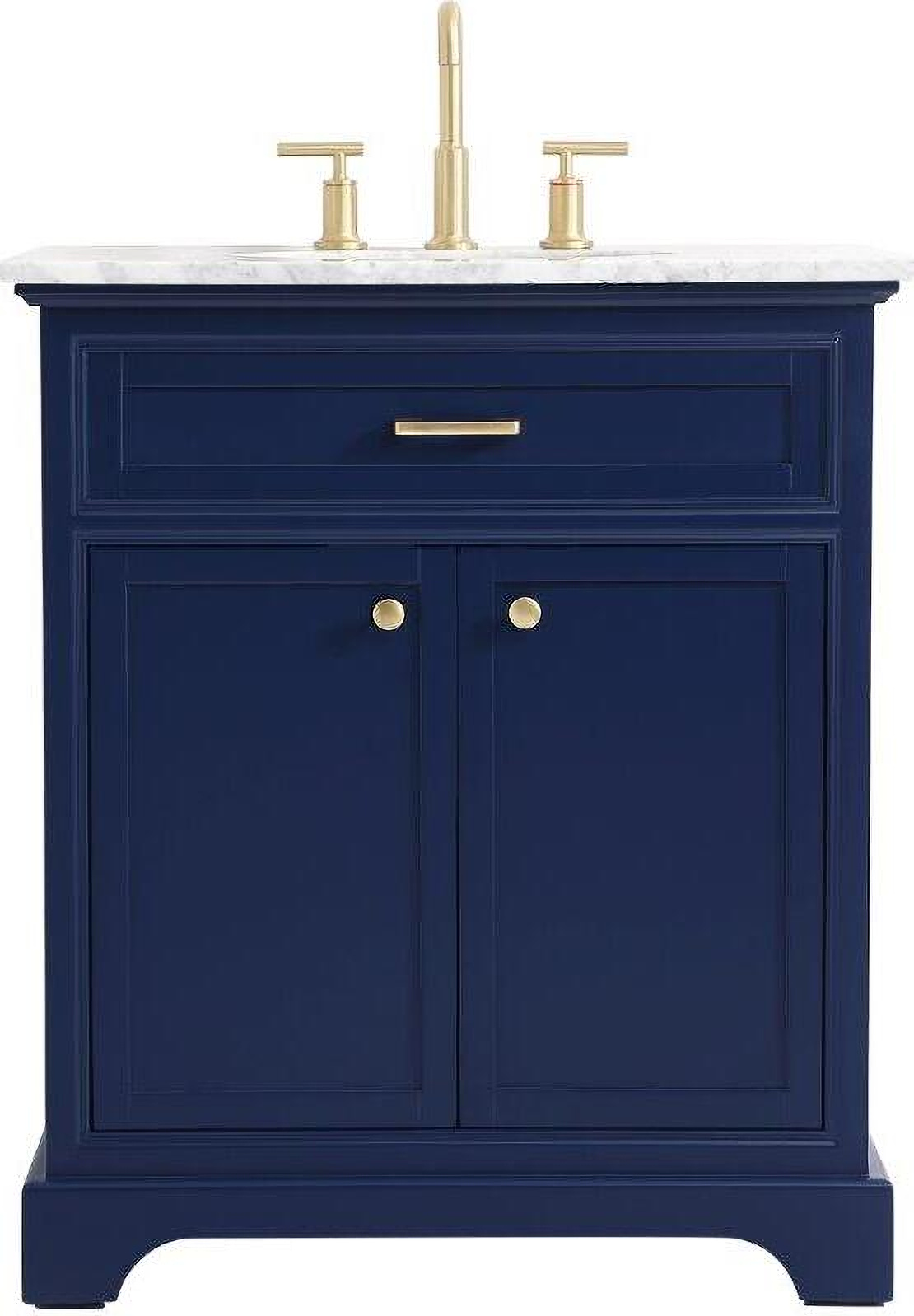 Americana 30 Inch Single Bathroom Vanity In Blue by Elegant Lighting ...