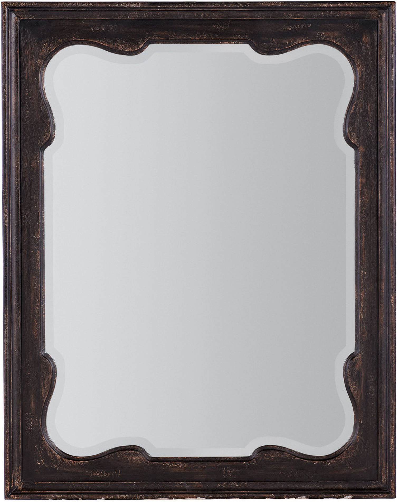 Americana Landscape Mirror In Black by Hooker | 1StopBedrooms