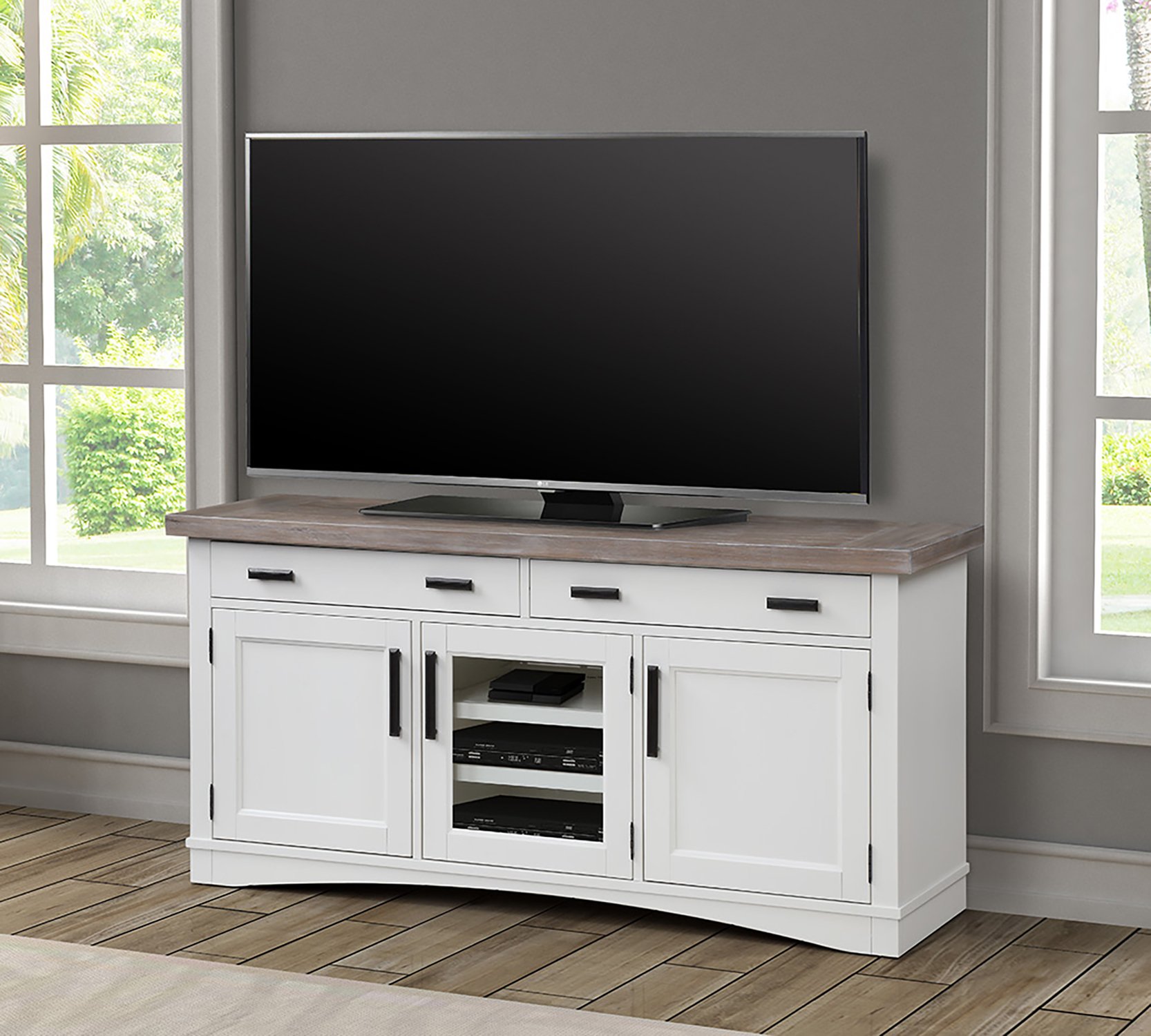 Americana Modern Cotton 63 Inch TV Console by Parker House | 1StopBedrooms