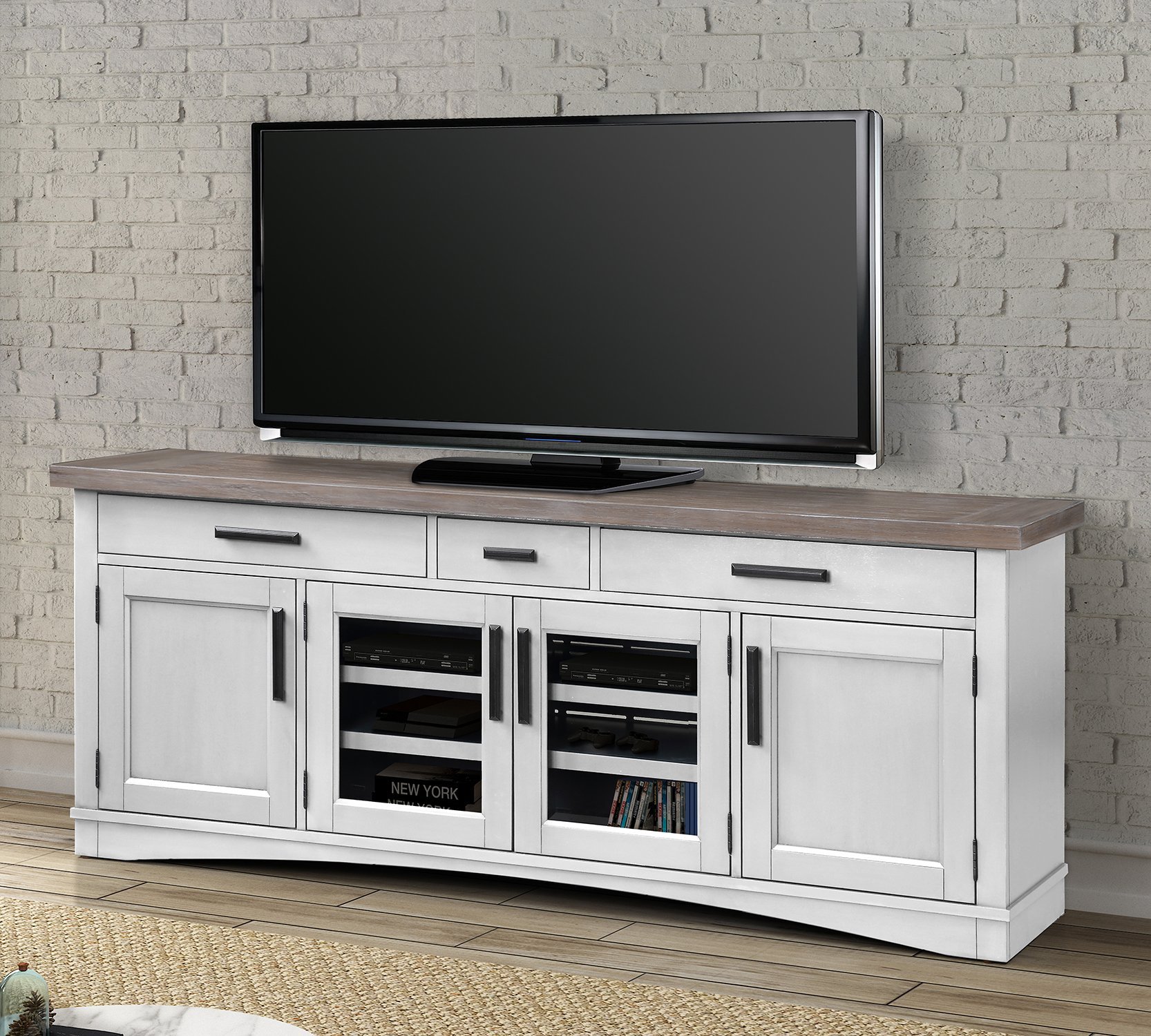 Americana Modern Cotton 76 Inch TV Console 1StopBedrooms