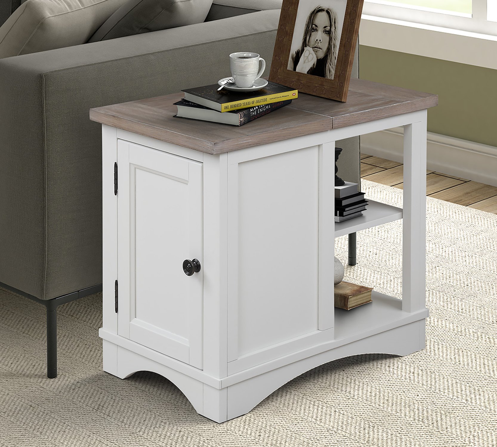 Americana Modern Cotton Chairside End Table by Parker House | 1StopBedrooms