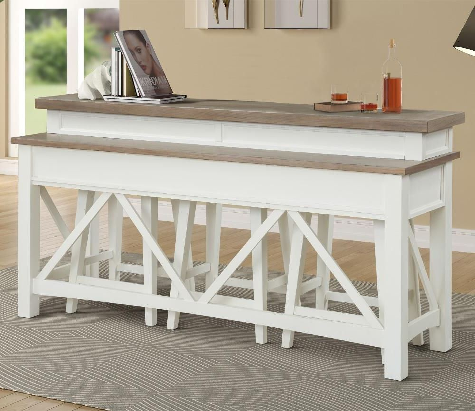 Americana Modern Cotton Everywhere Console Bar Table by Parker House ...