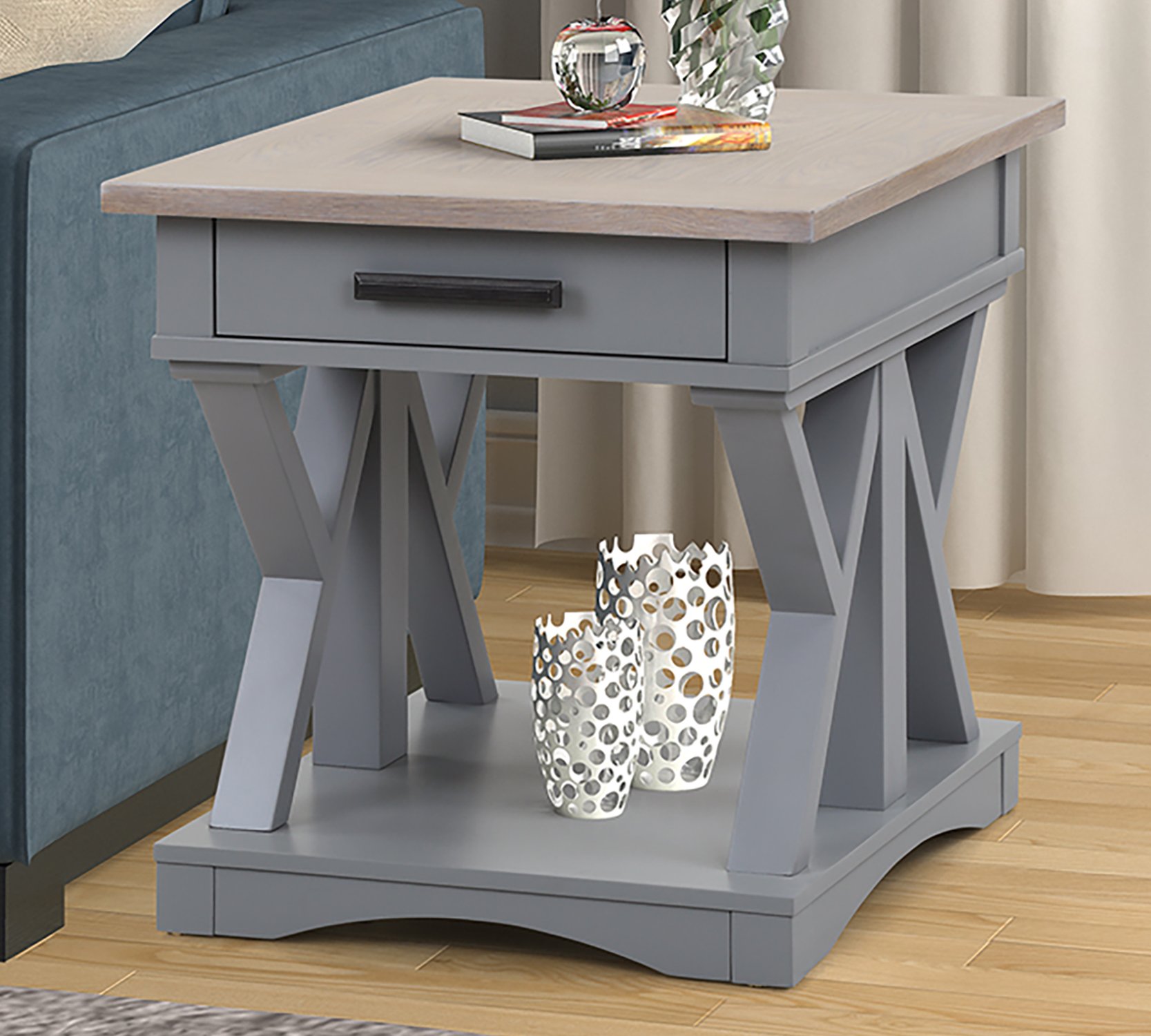 Americana Modern Dove End Table by Parker House | 1StopBedrooms