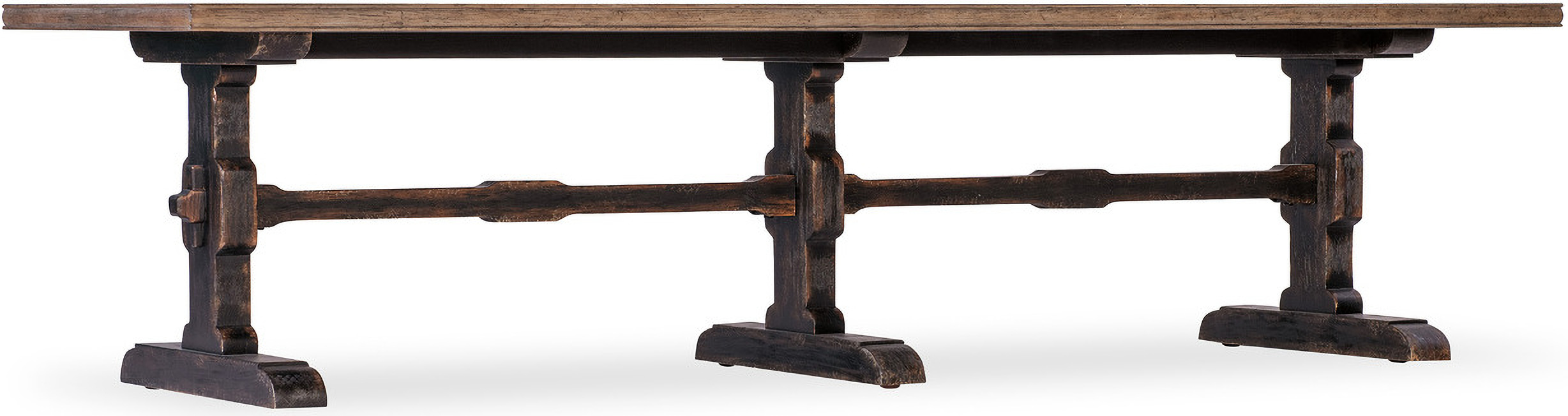 Americana Trestle Rectangle Cocktail Table In Black by Hooker ...