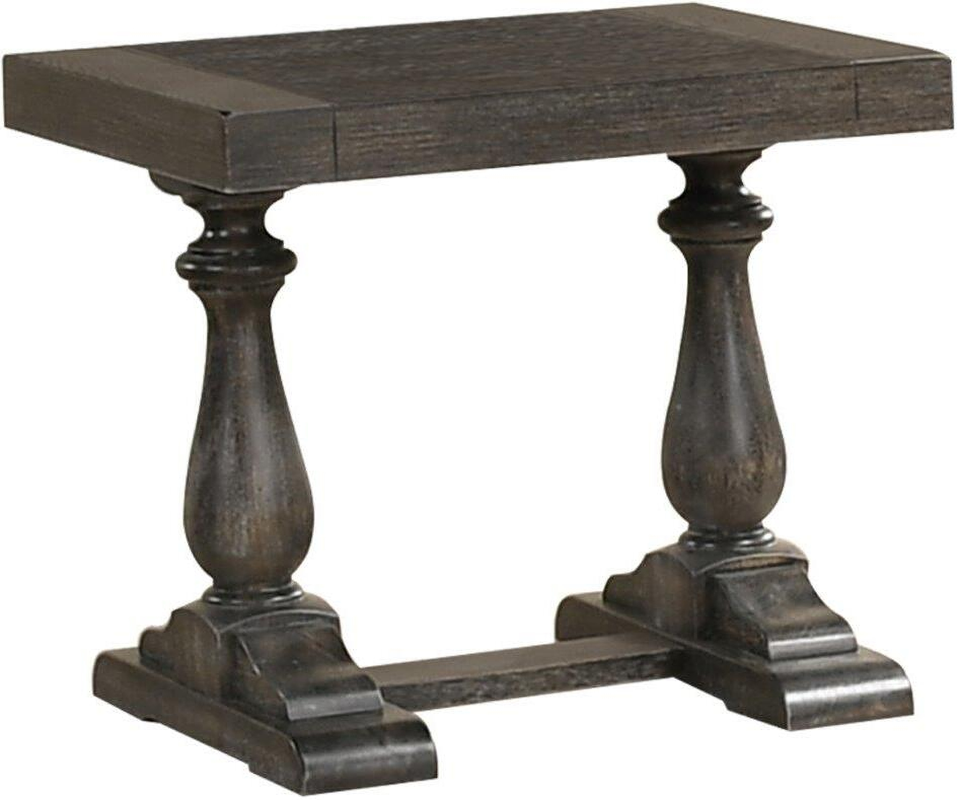 Amy 27 Inch Transitional Wood End Table In Dove Gray by Best Master ...