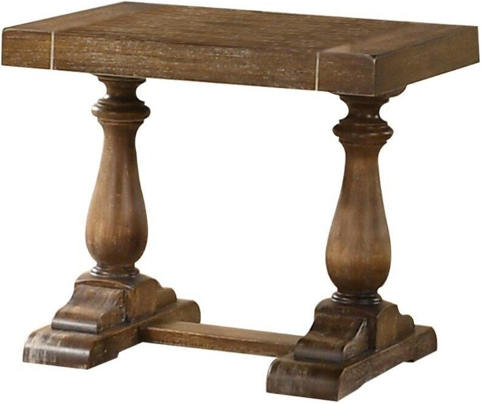 Amy 27 Inch Transitional Wood End Table In Driftwood by Best Master ...