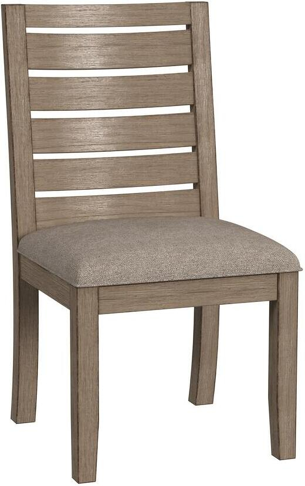 Anacortes Ladderback Side Chair Set of 2 With Upholstered Seating In ...