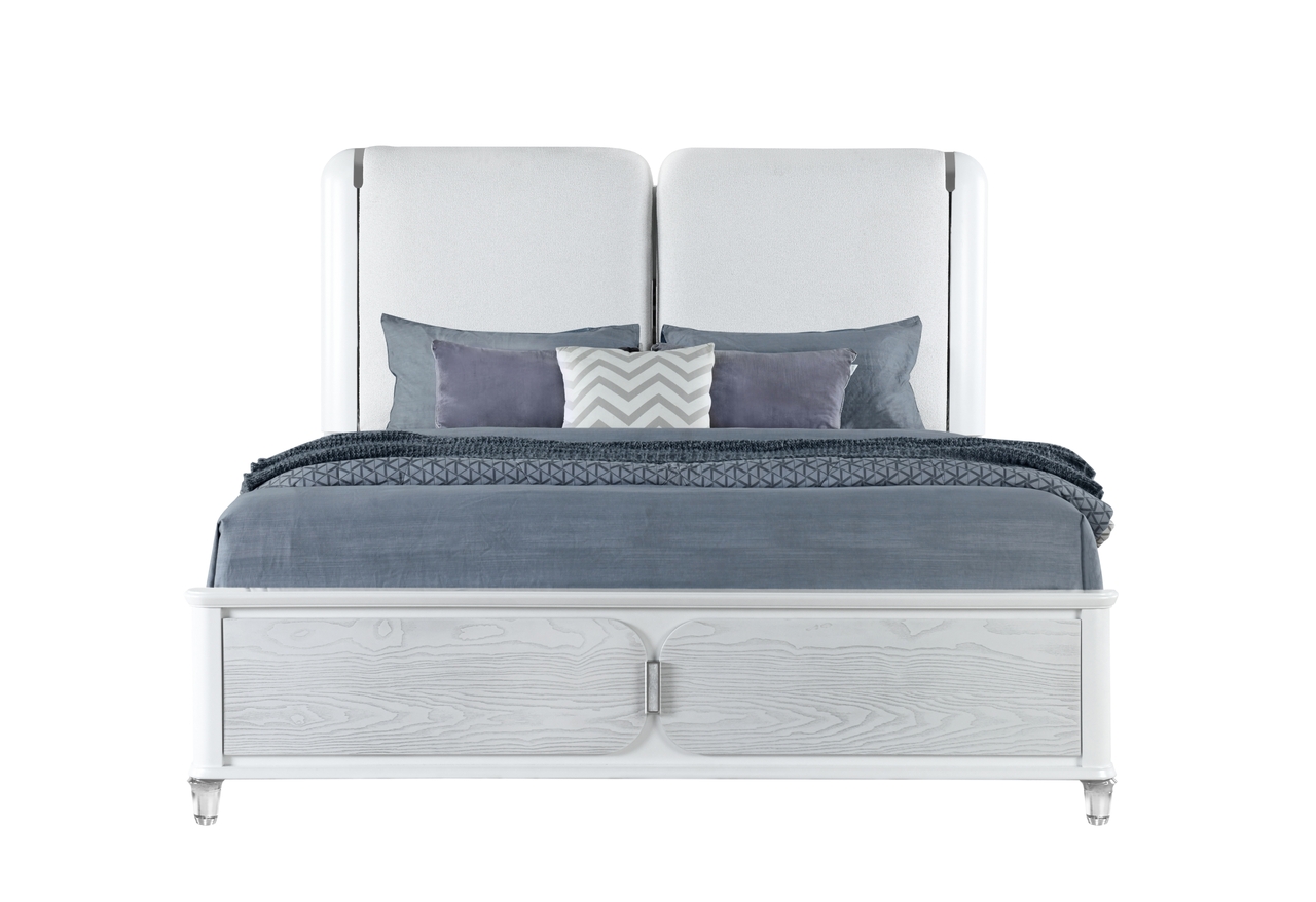 Apollo King Bed In Grey by Global Furniture USA | 1StopBedrooms