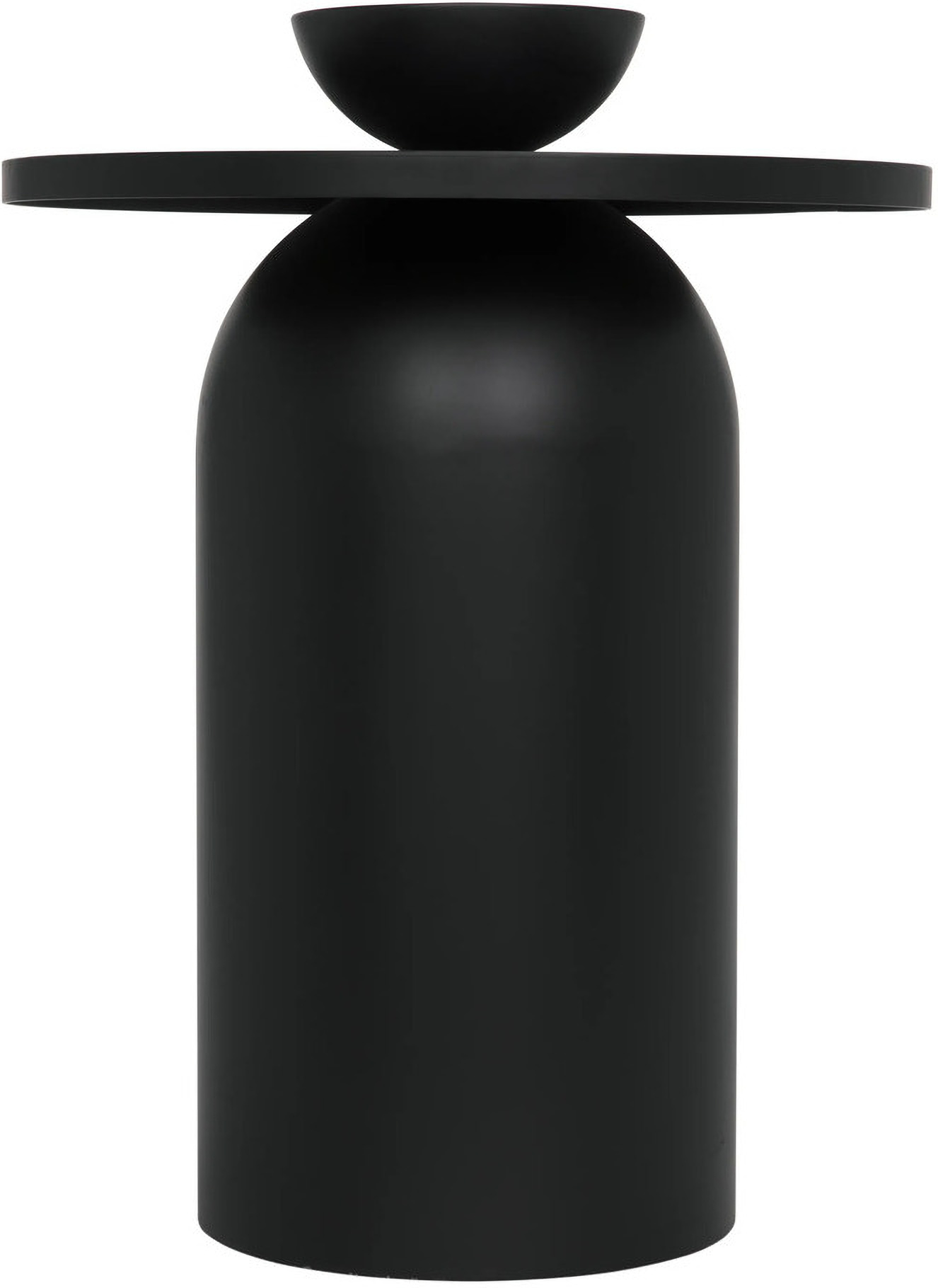 Arabella Side Table In Matte Black by Noir | 1StopBedrooms