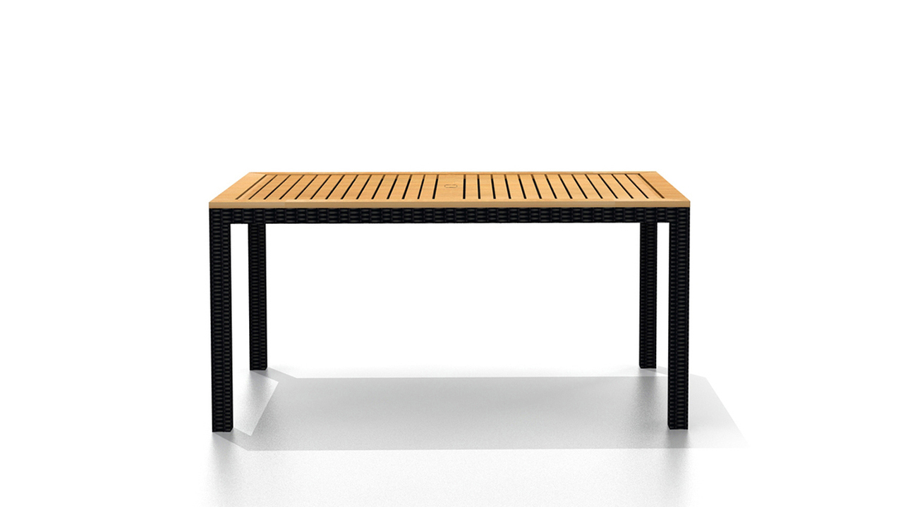 Arbor 59 Inch Rectangular Dining Table In Coffee Bean and Teak by ...