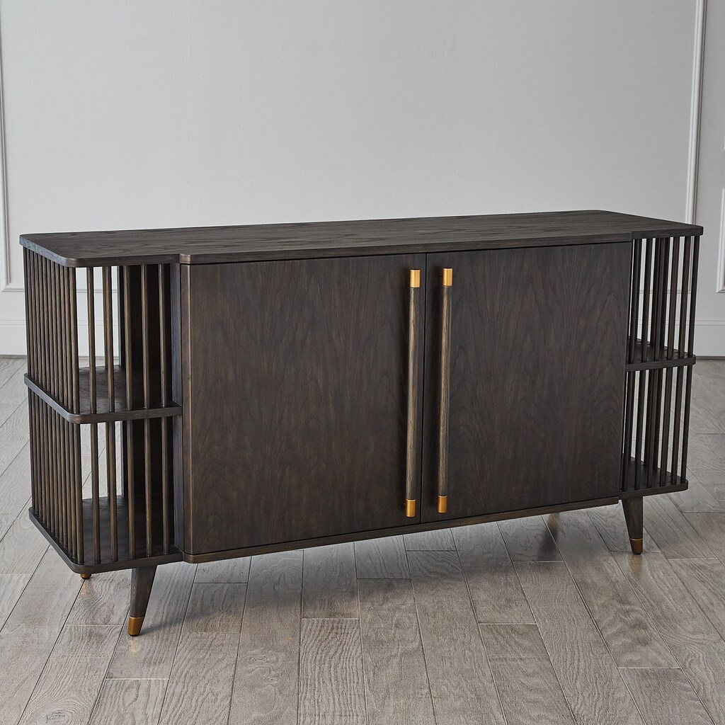 Arbor Media Cabinet In Smoke - 1StopBedrooms