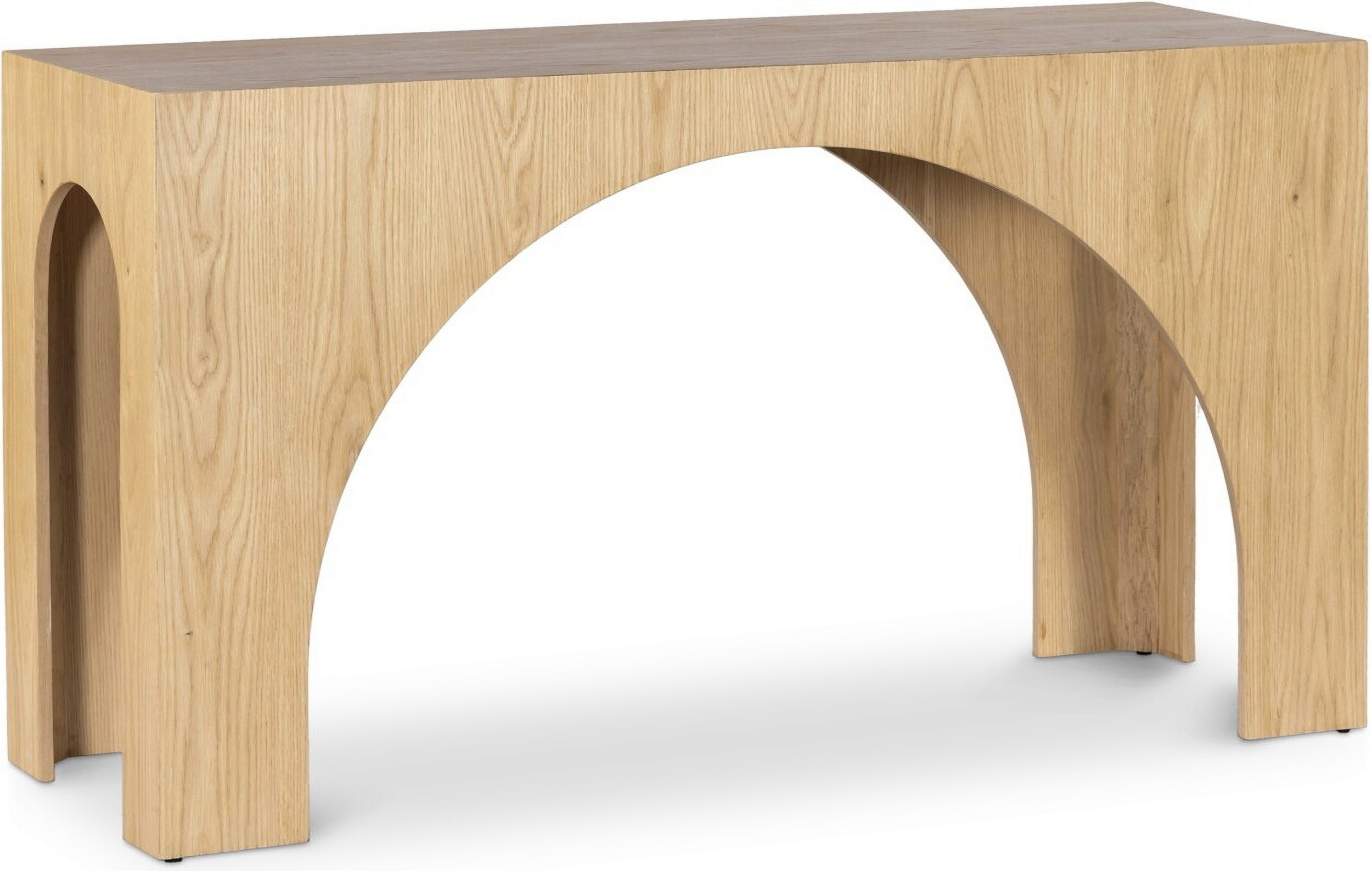 Arch Console Table In Oak by Meridian | 1StopBedrooms