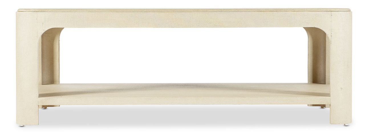 Archives Raffia Rectangle Cocktail Table In Brown by Hooker | 1StopBedrooms