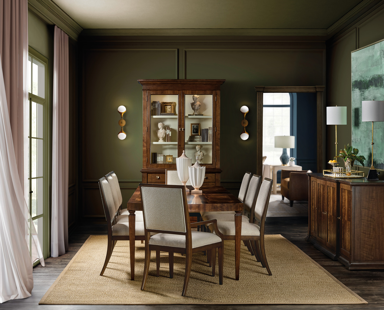 Archives Rectangle Dining Room Set In Dark Wood by Hooker | 1StopBedrooms