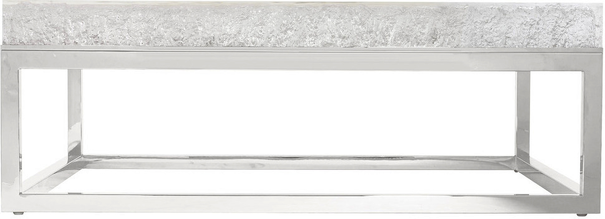 Arctic Cocktail Table In Stainless Steel by Bernhardt | 1StopBedrooms