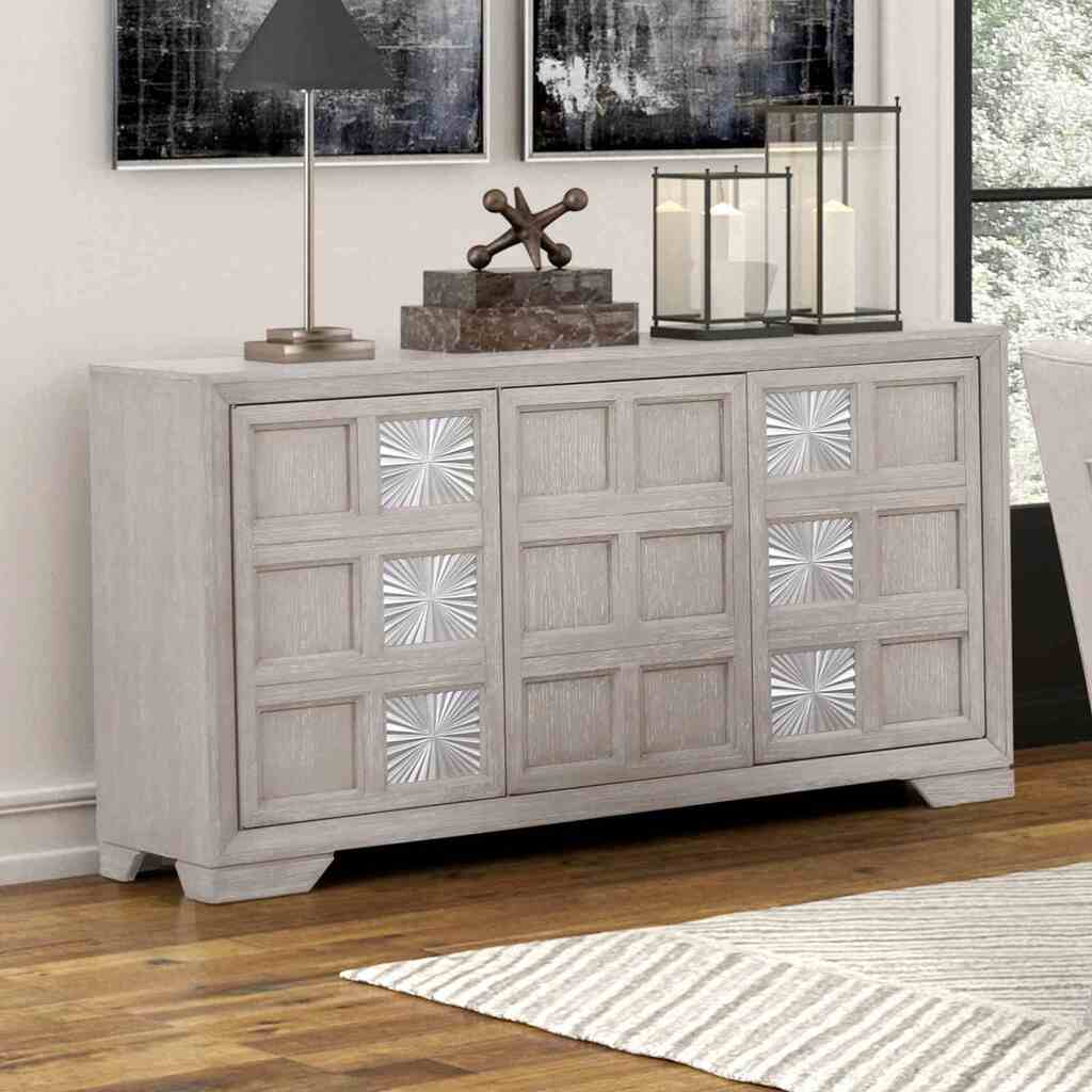 Argenthart Server In Light Gray by Furniture of America | 1StopBedrooms