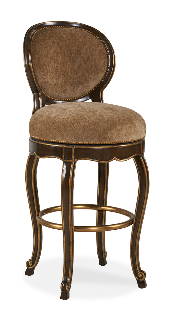 Aria Bar Stool In Lush Fawn and Aria Brown by Maitland-Smith ...