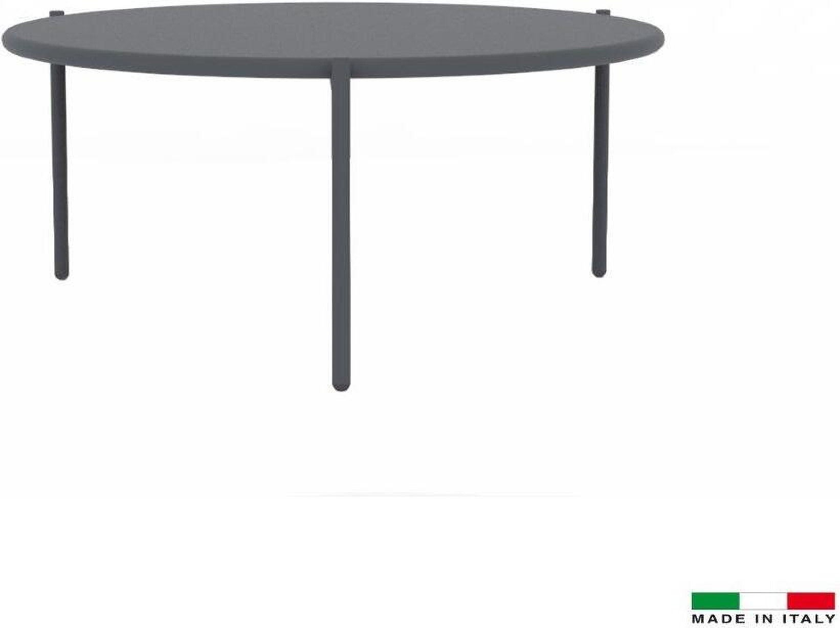 Aria Large Round End Table In Grey by Bellini Modern Living | 1StopBedrooms
