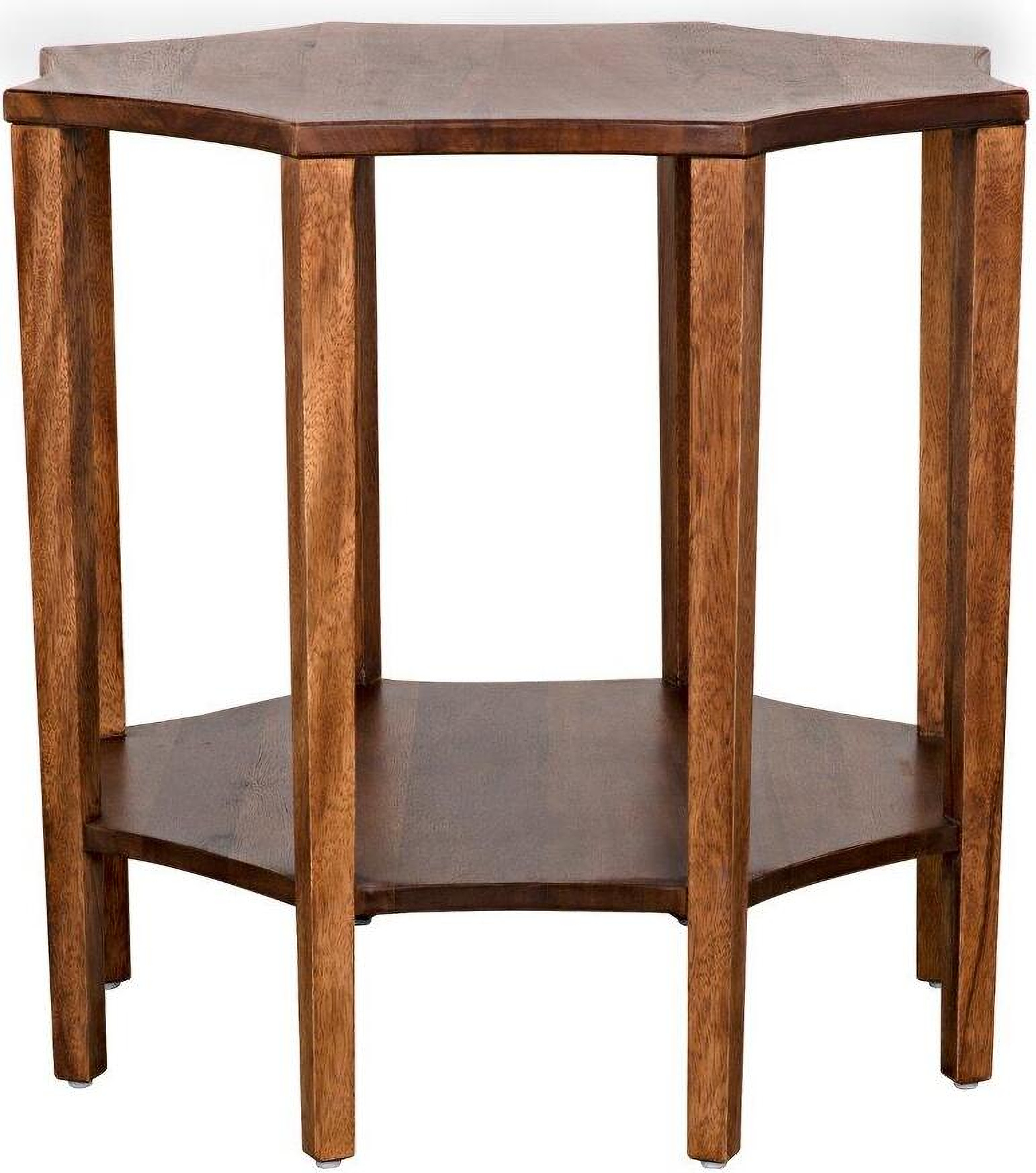 Ariana Side Table In Dark Walnut by Noir | 1StopBedrooms