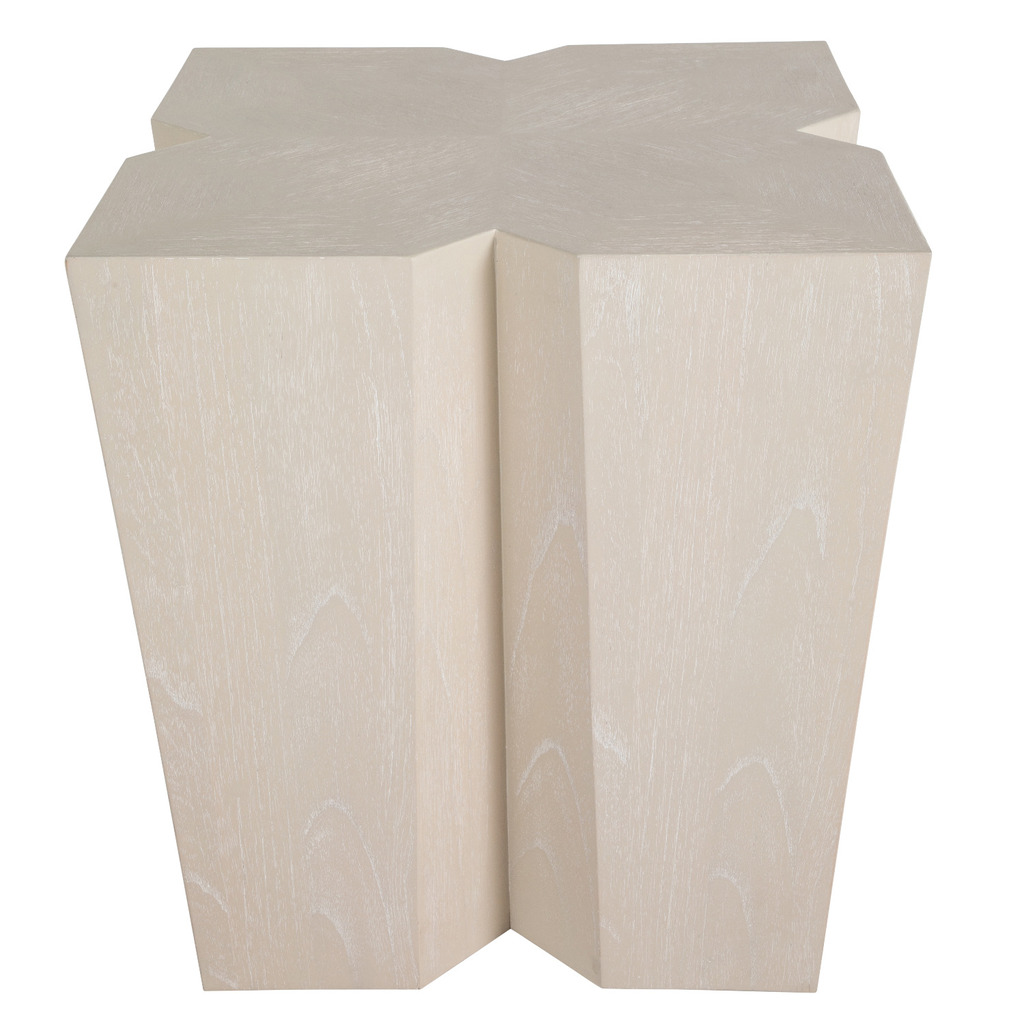 Arthur Side Table In Cerused White by Gabby | 1StopBedrooms