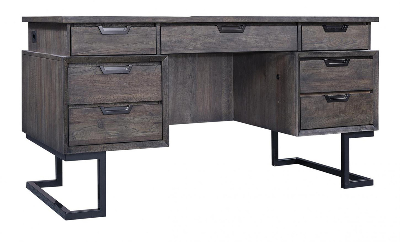 Aspenhome Harper Point 66 Executive Desk In Fossil Ihp 304 Fsl ...