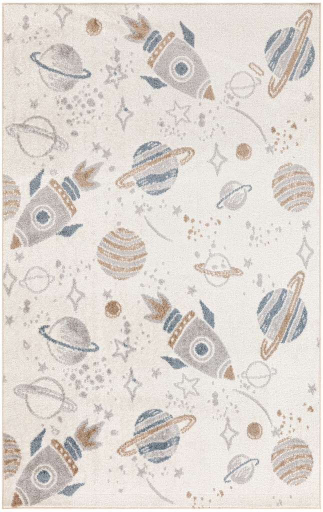 Astra Machine Washable Kids 3'3" x 5' Indoor Rug In Ivory Multi by ...
