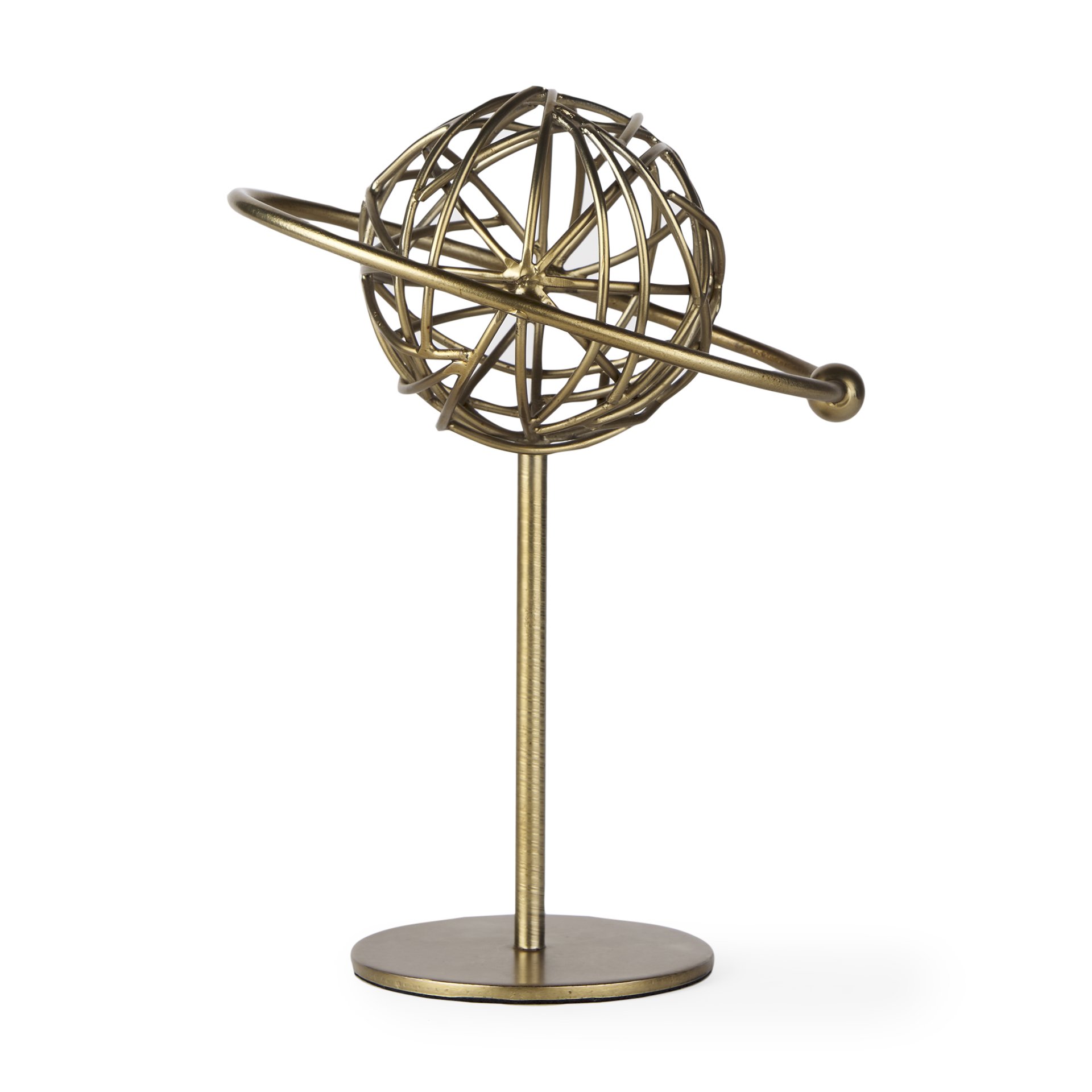 Atlas 8 x 10 Inch Metal Solar System Ornament In Gold by Mercana ...