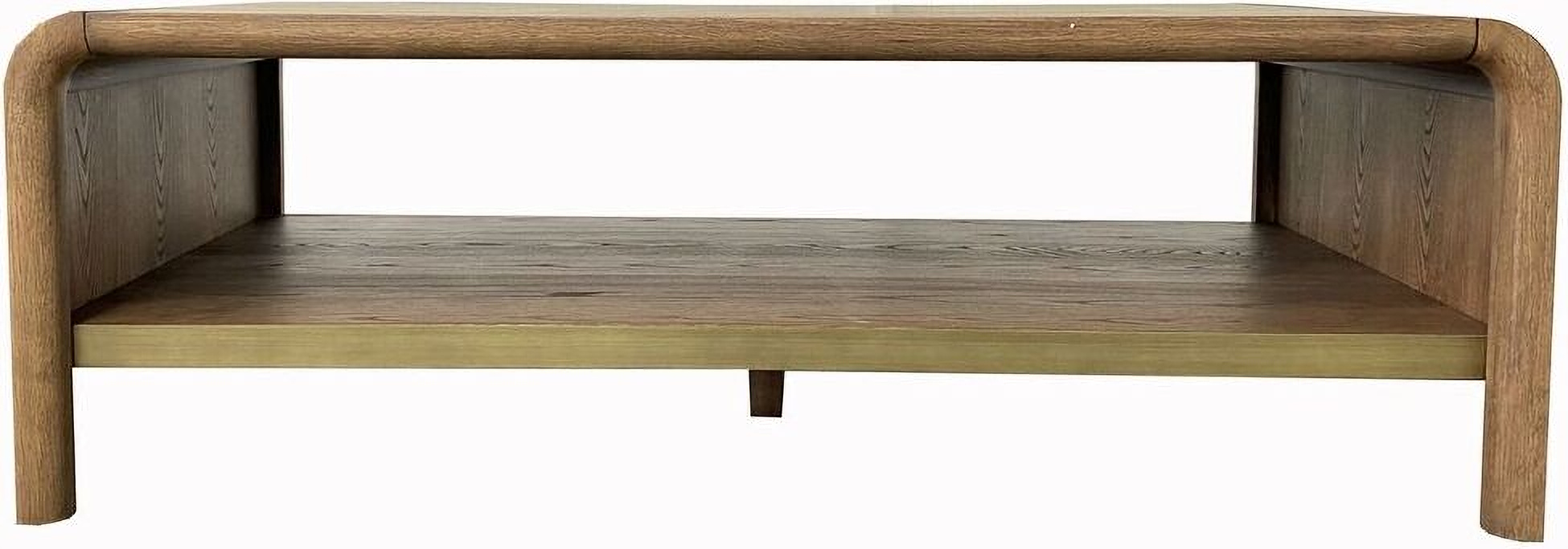 Aurora Waterfall Cocktail Table In Latte by Bernell | 1StopBedrooms
