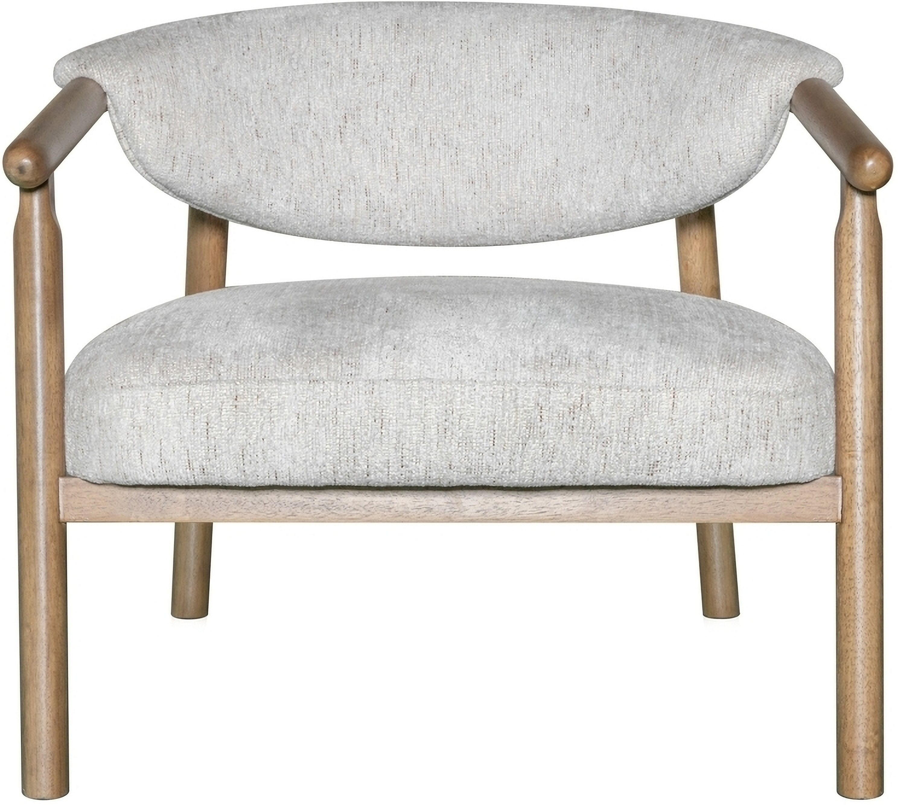 Autumn Fabric Accent Chair In Pebbled Vanilla and Honey by Armen Living ...