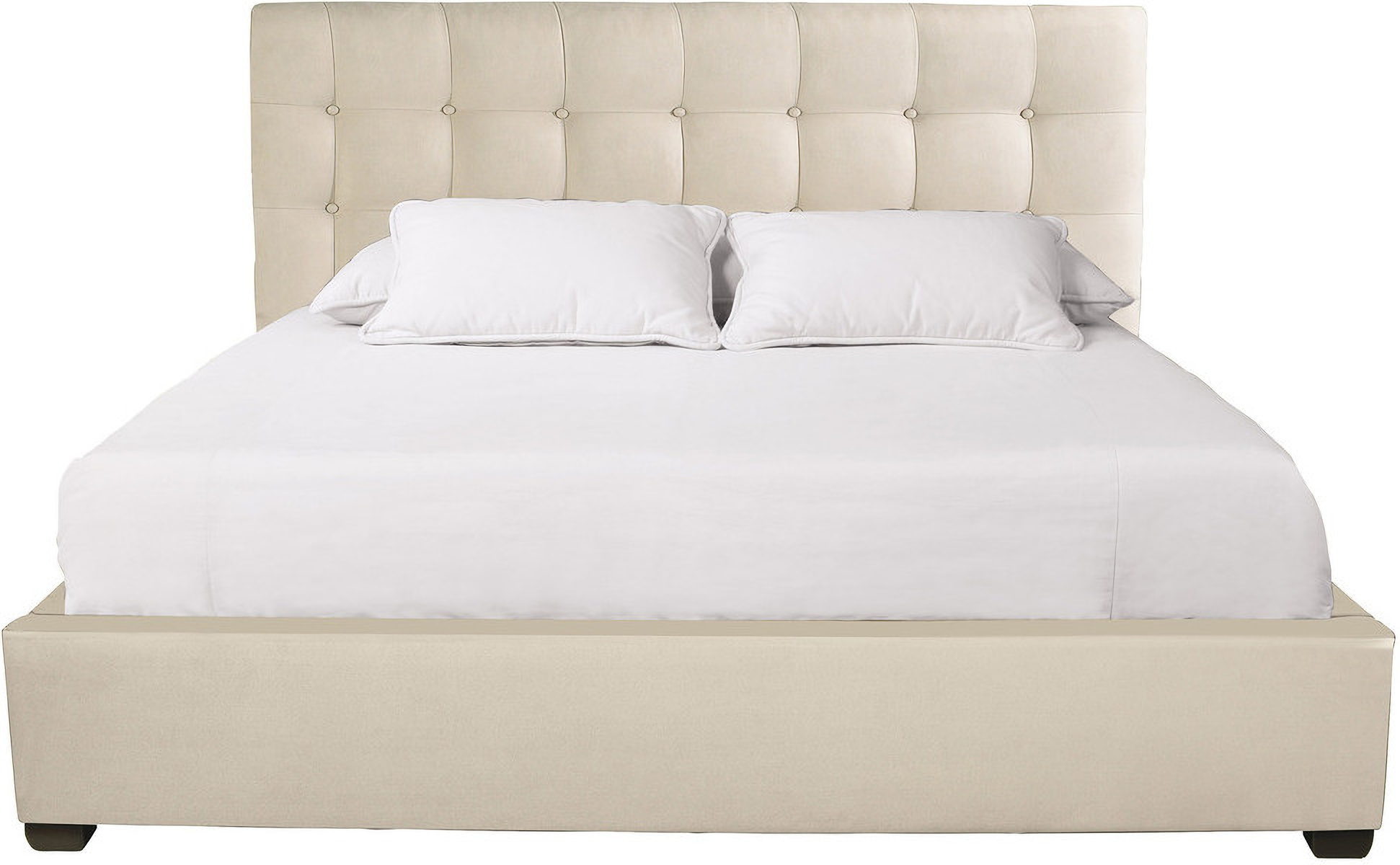 Avery Upholstered King Panel Bed in Cream by Bernhardt | 1StopBedrooms