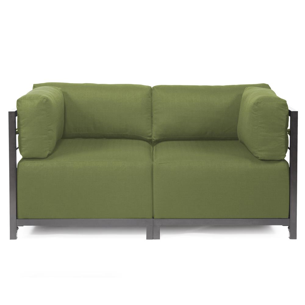 Axis 2 Piece Sectional Seascape Titanium Frame In Moss by Howard ...