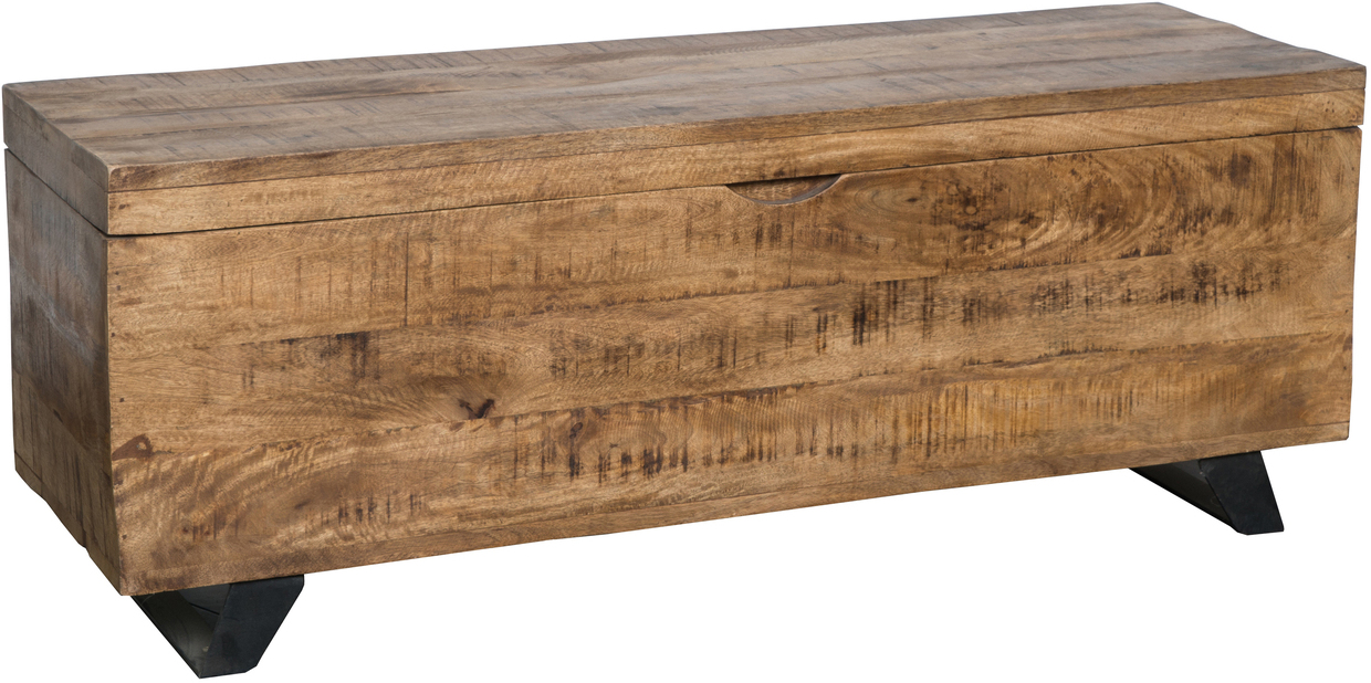 Axis Storage Chest 46 Inch In Natural Brown and Black by Classic Home ...