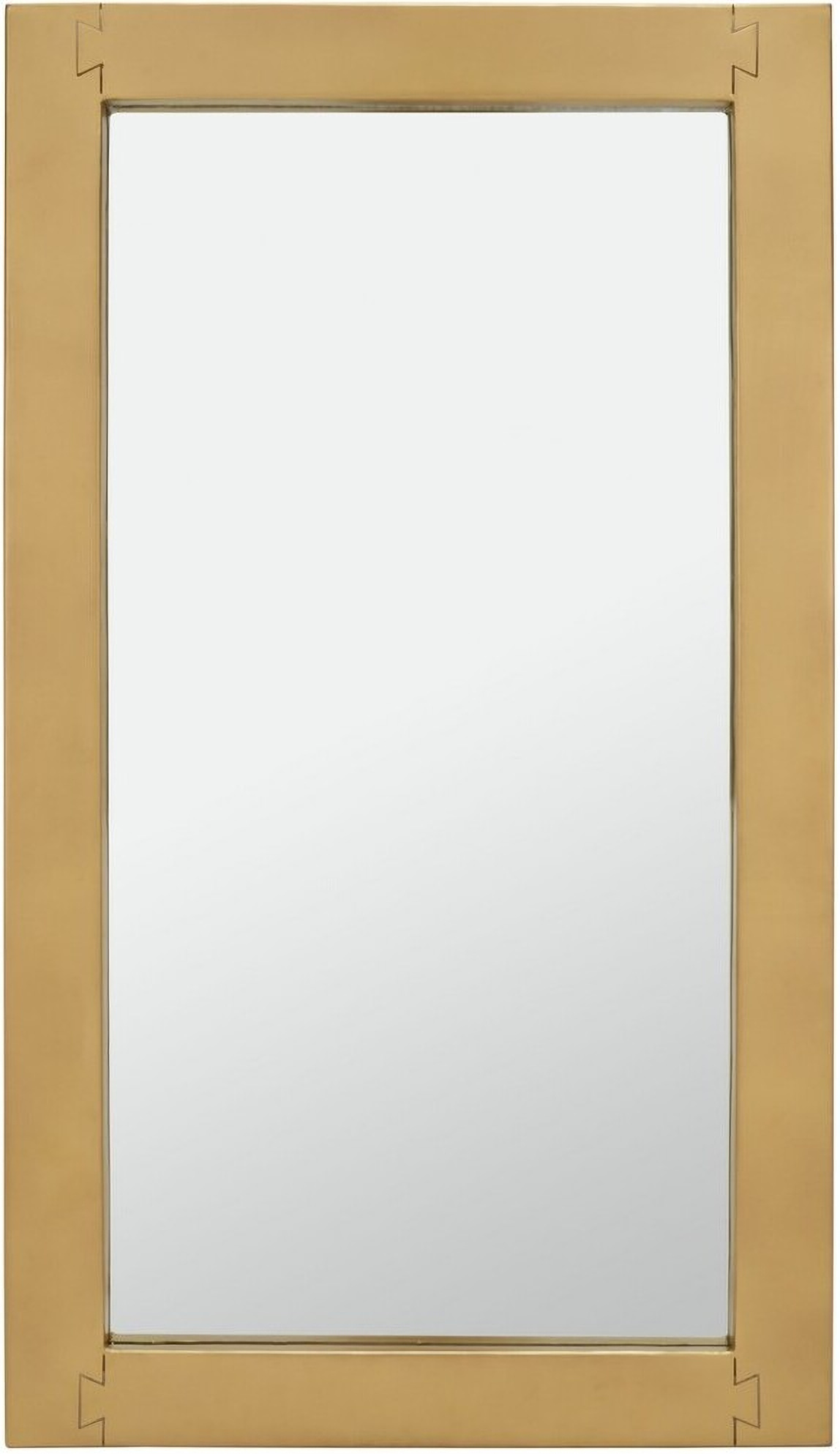 Ayden Rectangle Mirror In Brass by Safavieh Couture | 1StopBedrooms