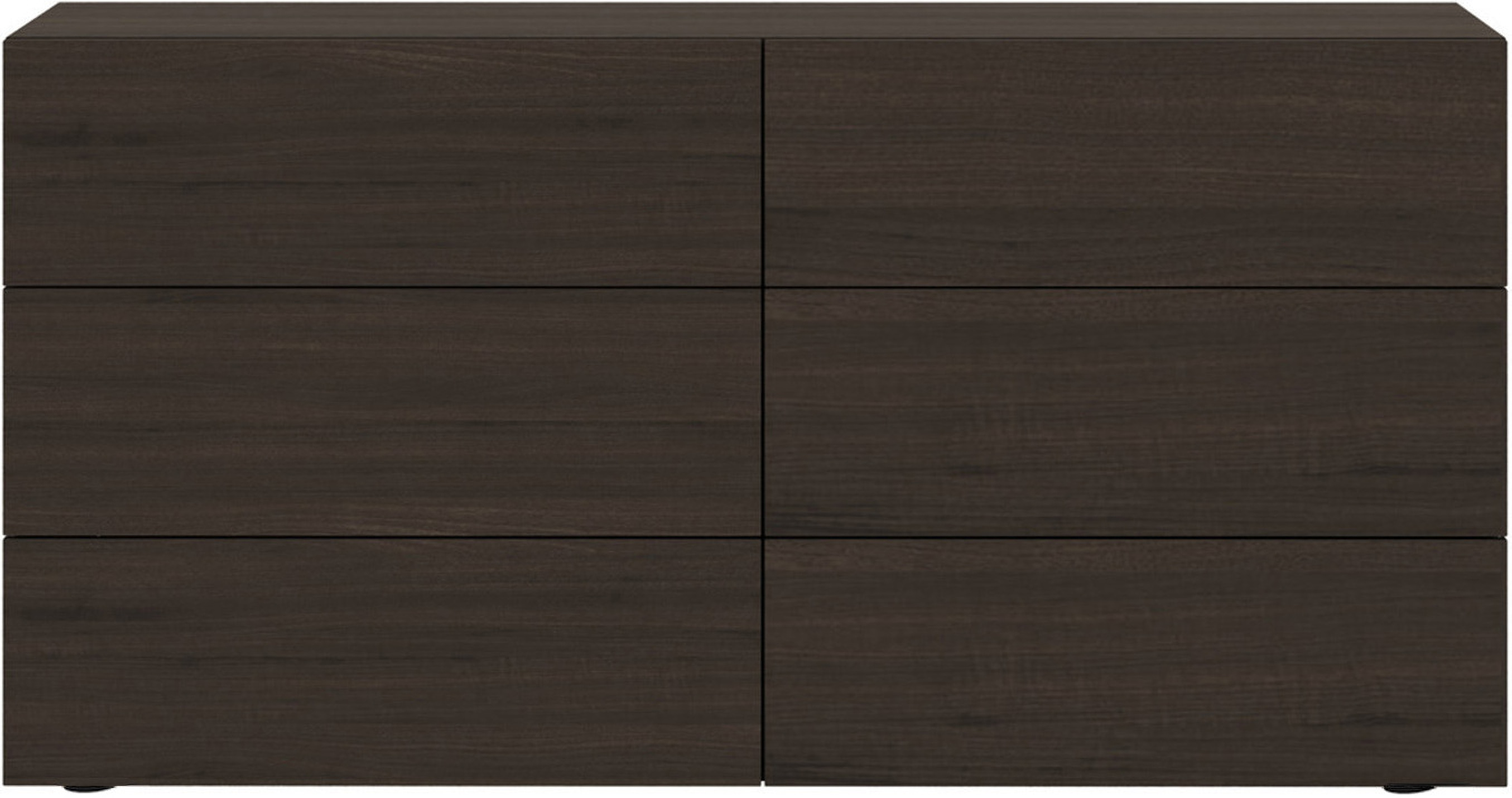 Ayla Melamine Dresser In Dark Oak by Casabianca Home | 1StopBedrooms