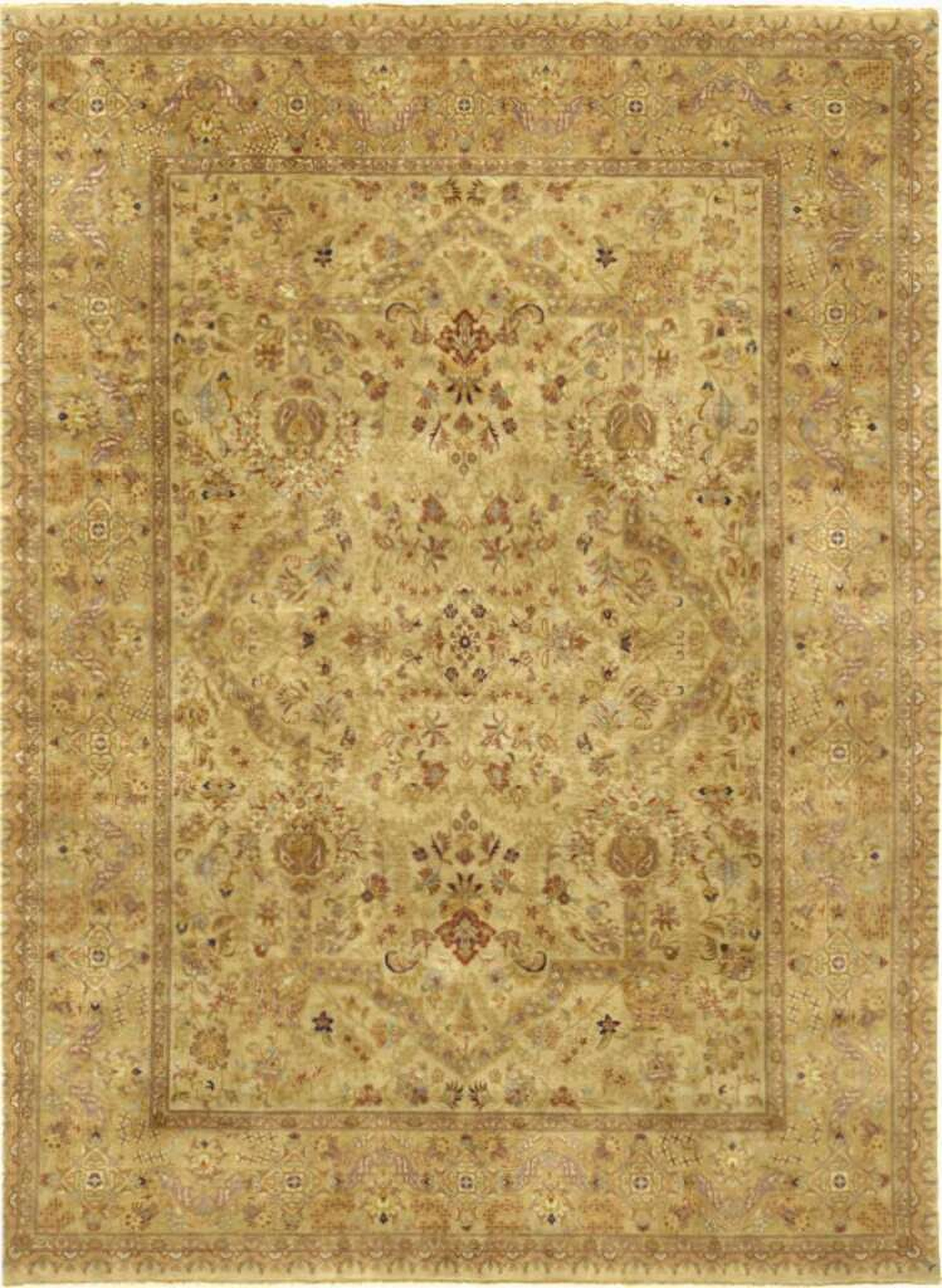 Baku Collection Hand-Knotted Lamb's Wool Area Rug- 9' 9" x 17' 10" In ...