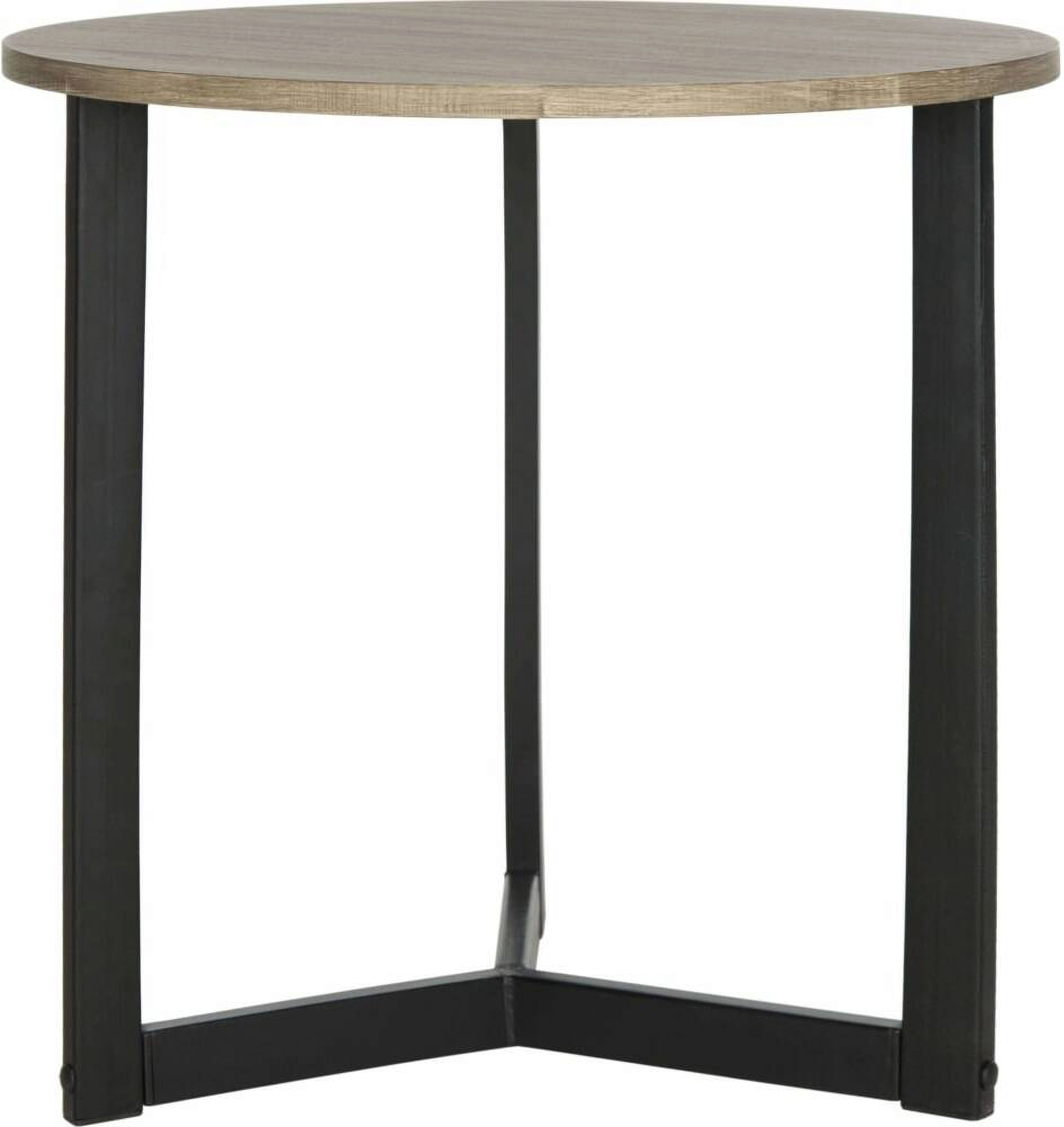 Ballard Oak and Black End Table by Safavieh | 1StopBedrooms