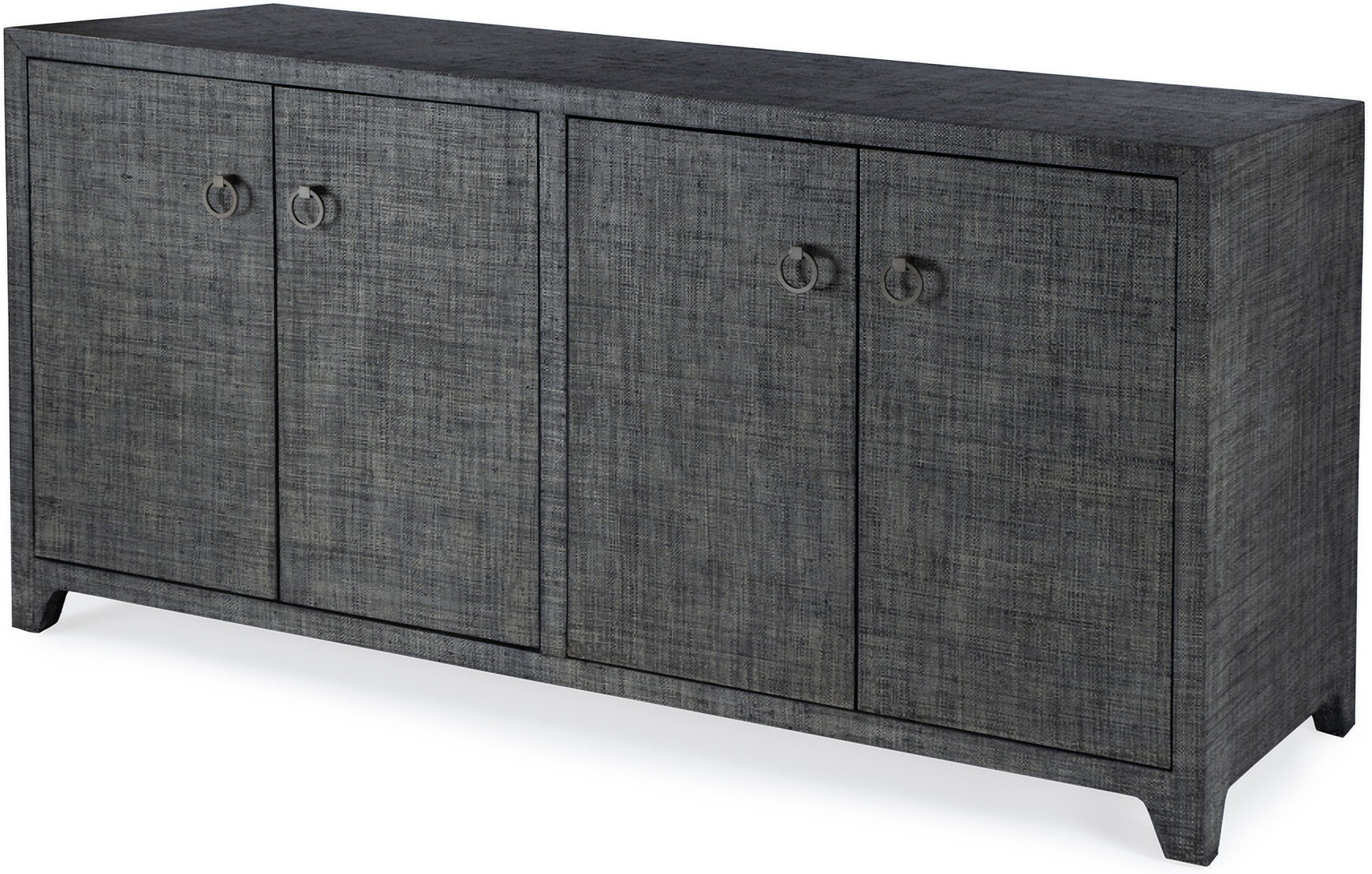 Bar Harbor Raffia 4 Door 70 Inch Sideboard In Charcoal by Butler ...