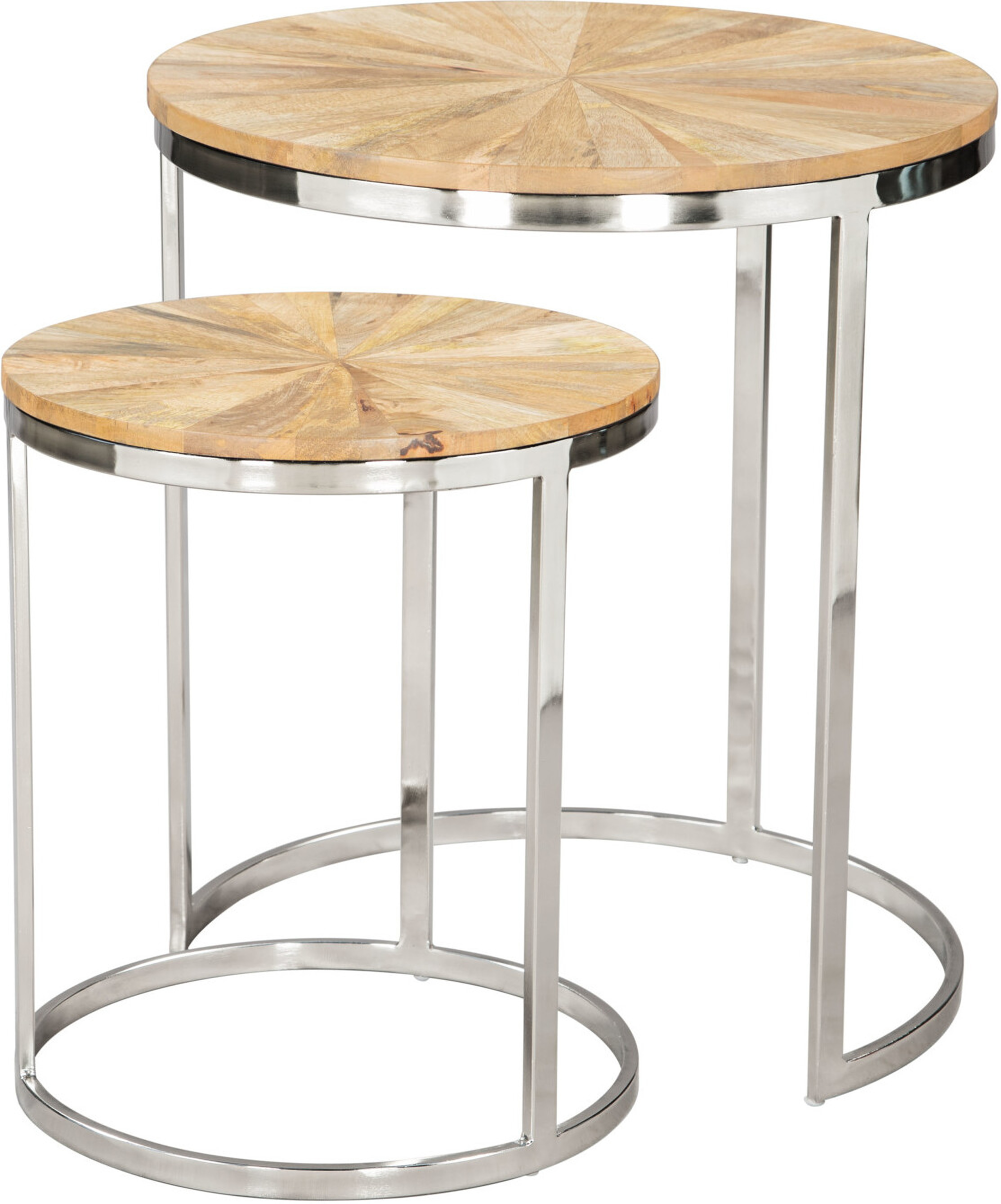 Bari Nesting Table Set 2-Piece In Natural by Zuo Modern | 1StopBedrooms