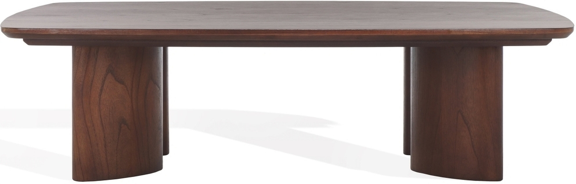 Barnard Rectangle Wood Coffee Table In Walnut by Safavieh Couture ...