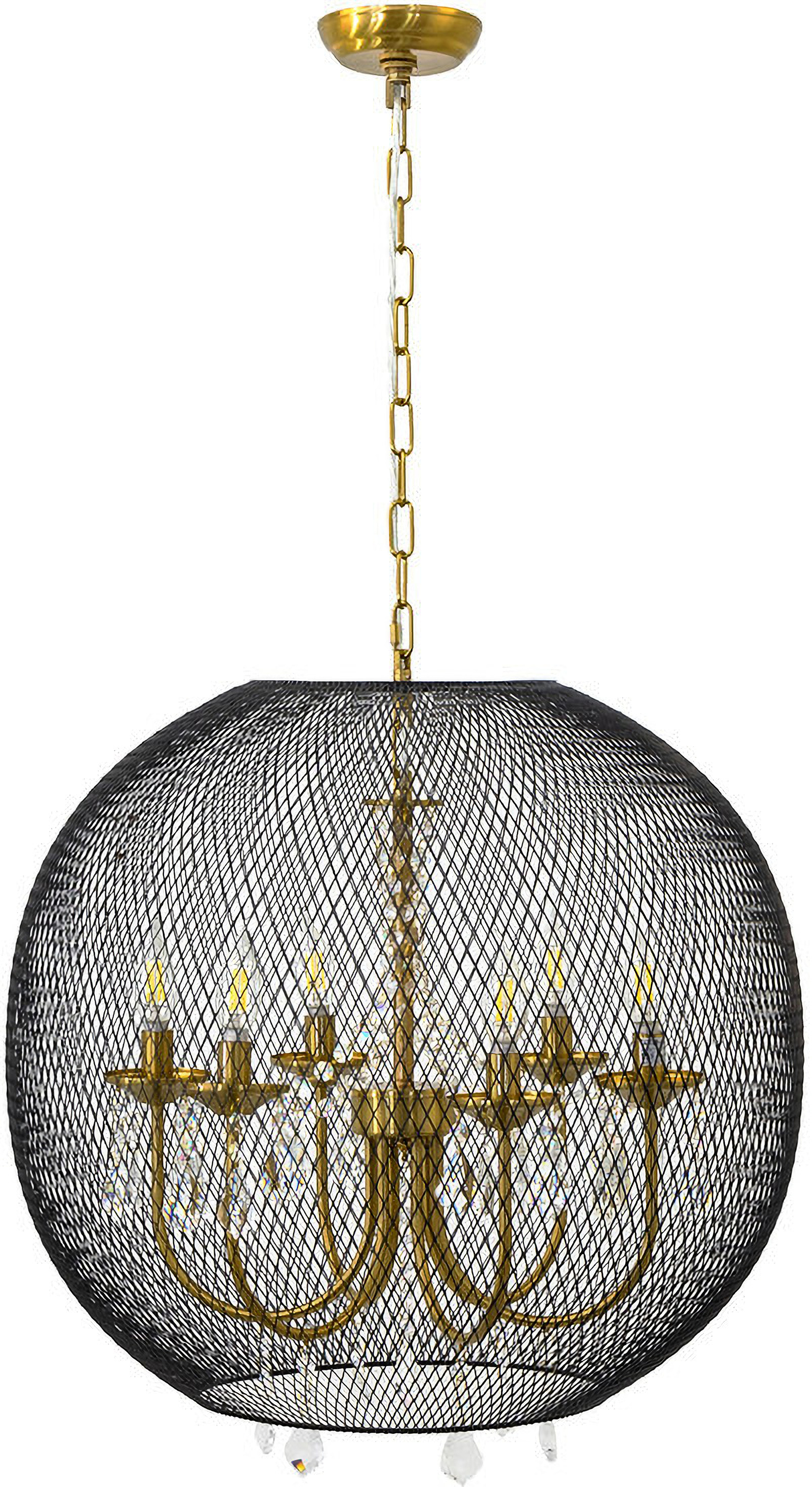 Baron 6 Light Chandelier In Antique Brass by Yosemite Home Decor ...