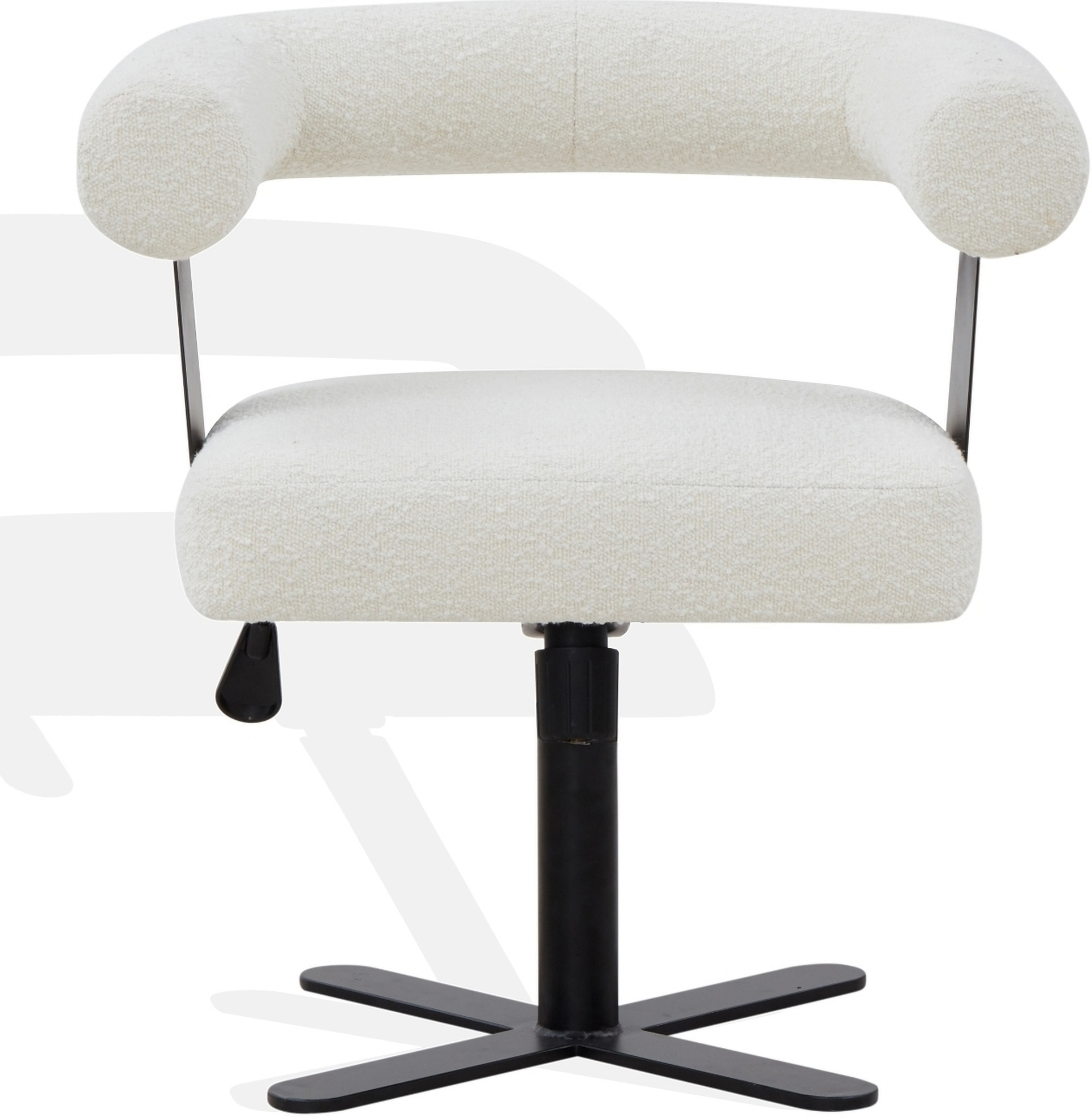 Baron Adjustable Swivel Desk Chair In Ivory and Black by Safavieh ...