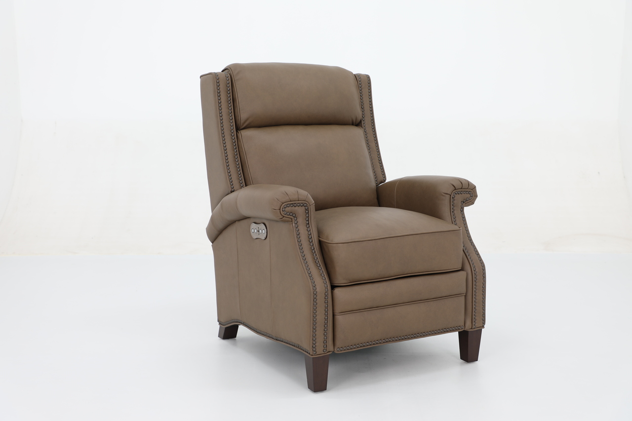Barrett Power Recliner with Power Head Rest In Taupe by BarcaLounger ...