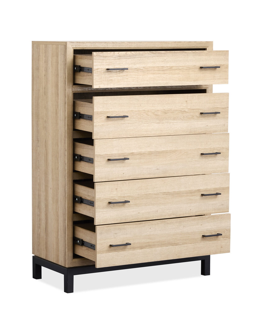 Bastain Drawer Chest In Putnum Ivory by Magnussen | 1StopBedrooms